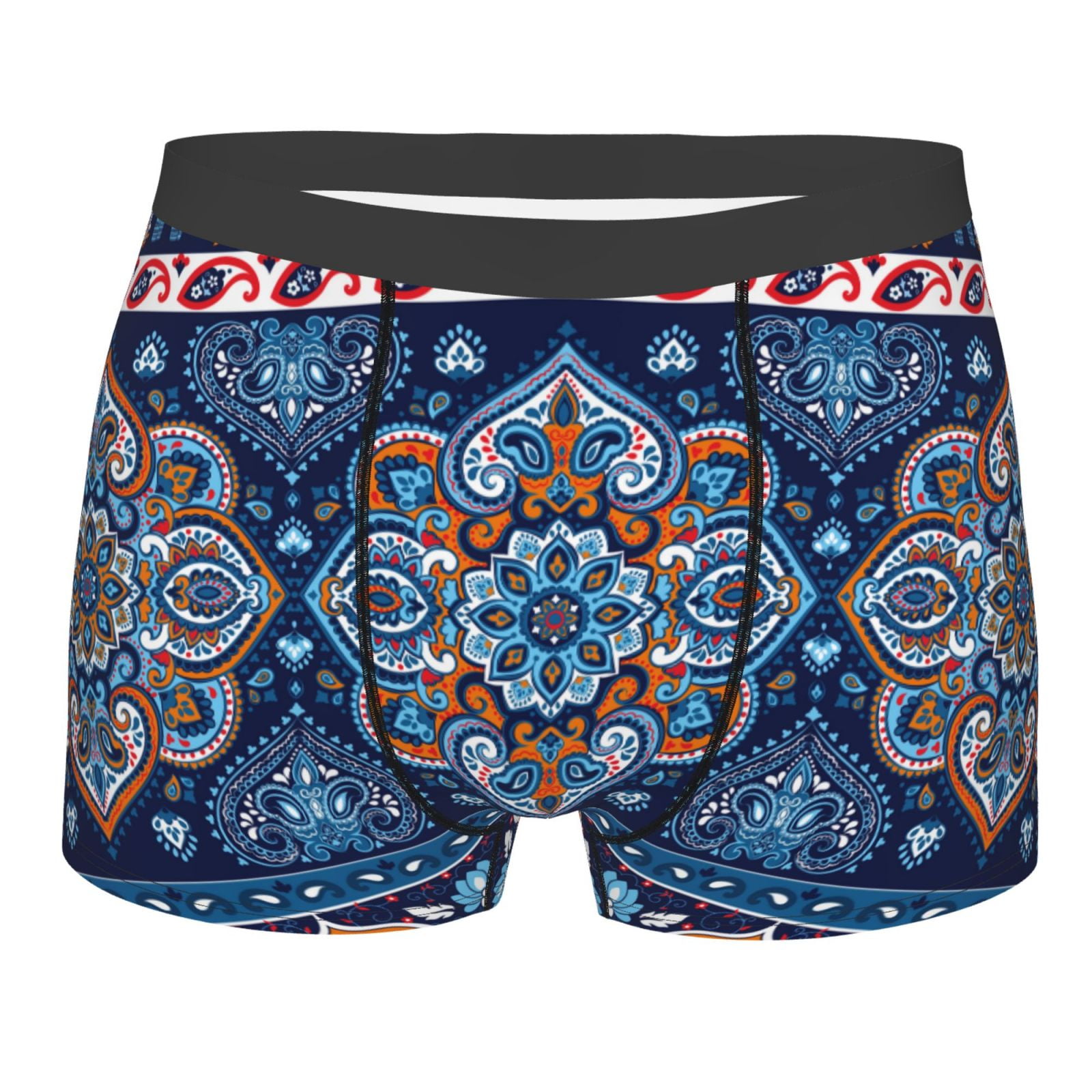 Disketp Ethnic Mandala Men'S Boxer Briefs,Soft And Breathable Cotton ...