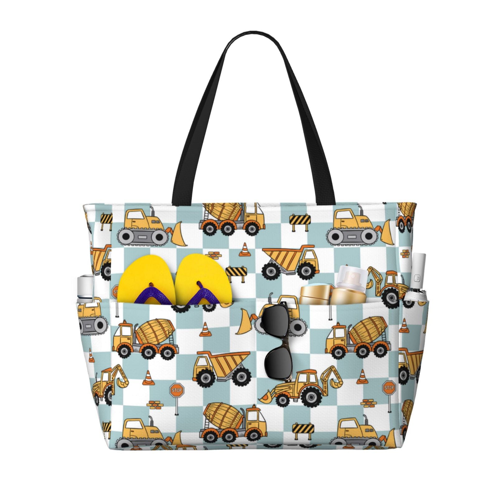 Disketp Excavator Large Capacity Beach Bag, Waterproof Sandproof Beach ...