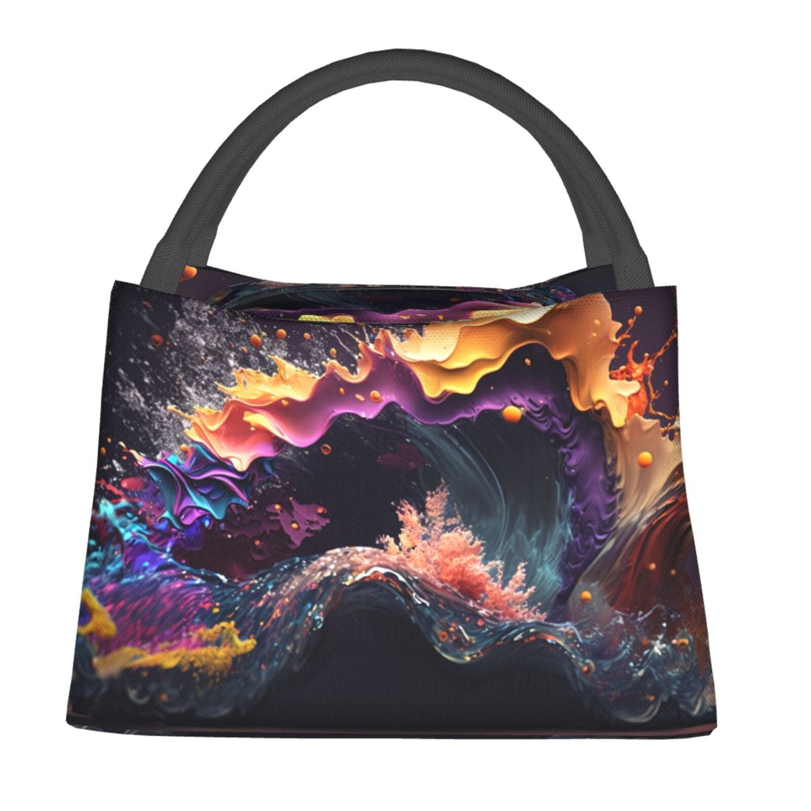 Disketp Explosive Fluid Splash Art Insulated Bags, Insulated Cooler Bag ...