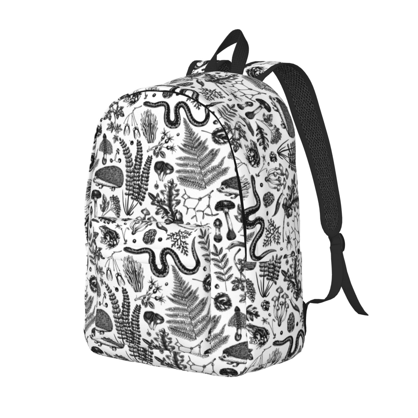 Disketp Fall Forest Canvas Backpack Lightweight Travel Daypack Student ...