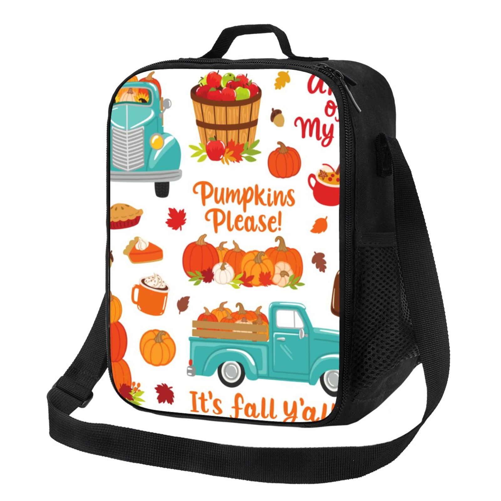 Disketp Fall Pumpkins Insulated Lunch Bag Lunch Box - Lunch Bag for Men ...