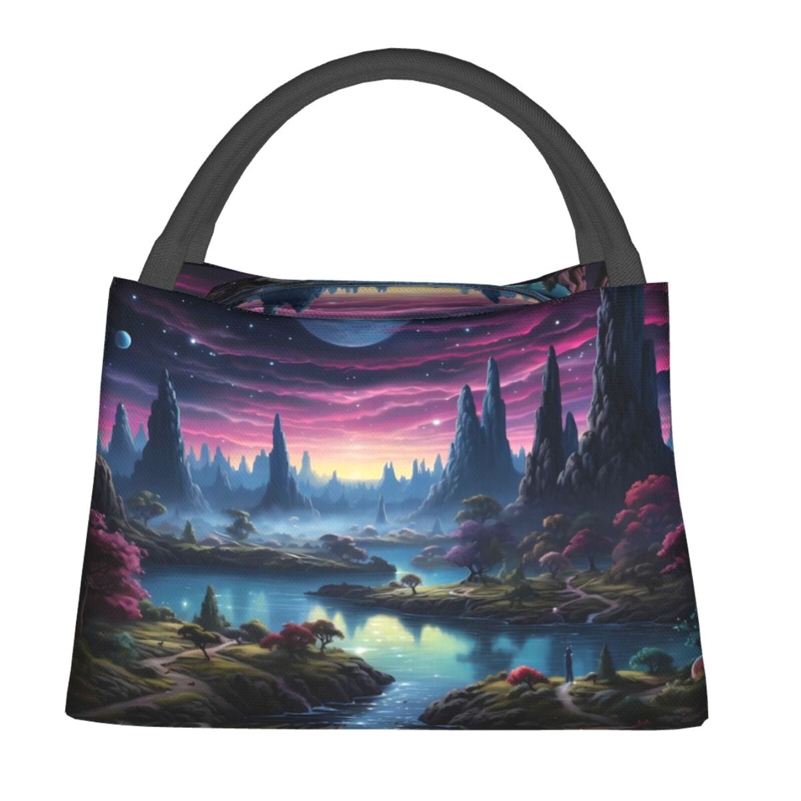 Disketp Fantasy Landscape Starry Night Insulated Bags, Insulated Cooler ...