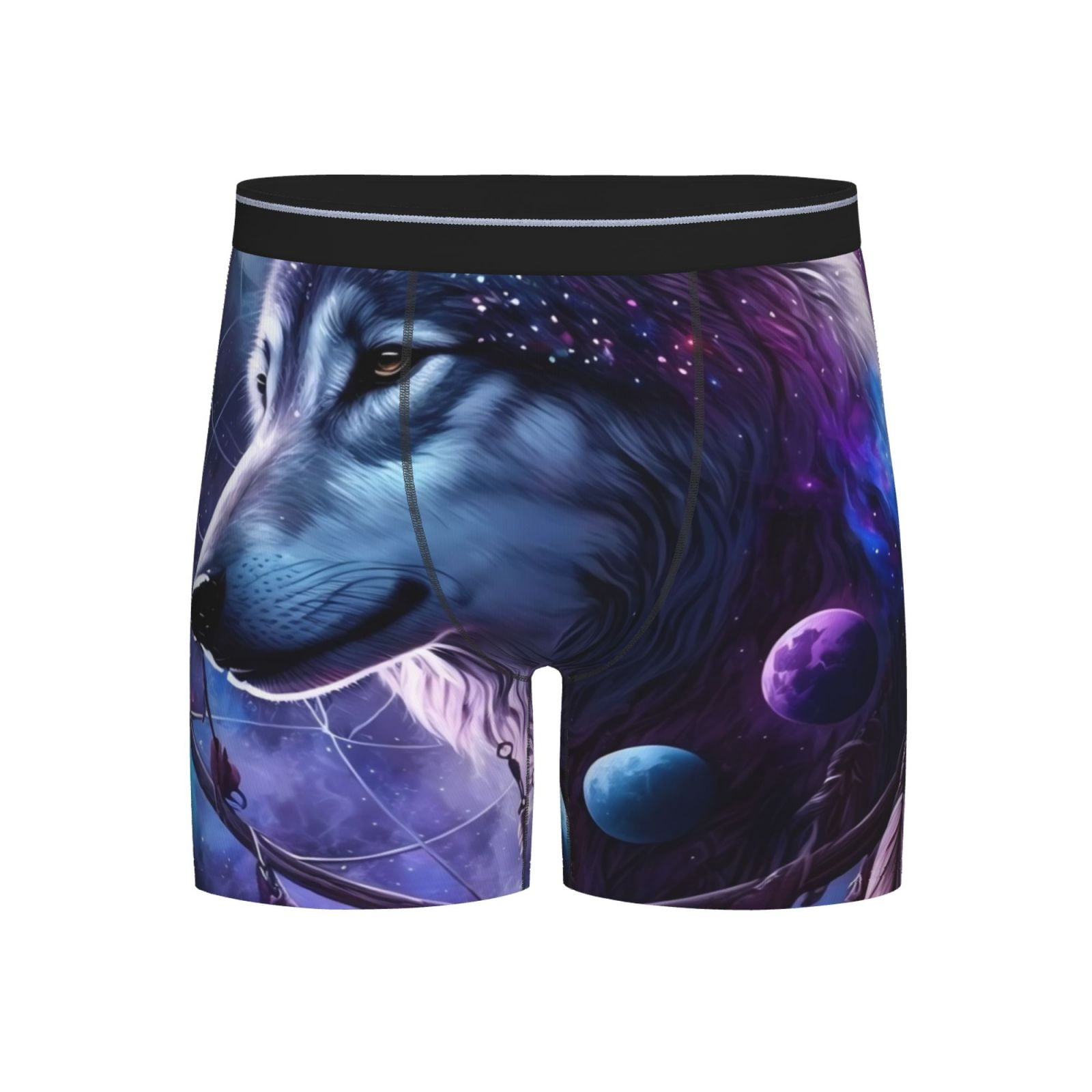 Disketp Feathered Wolf Men's Boxer Briefs Men’s Underwear Boxer Briefs ...