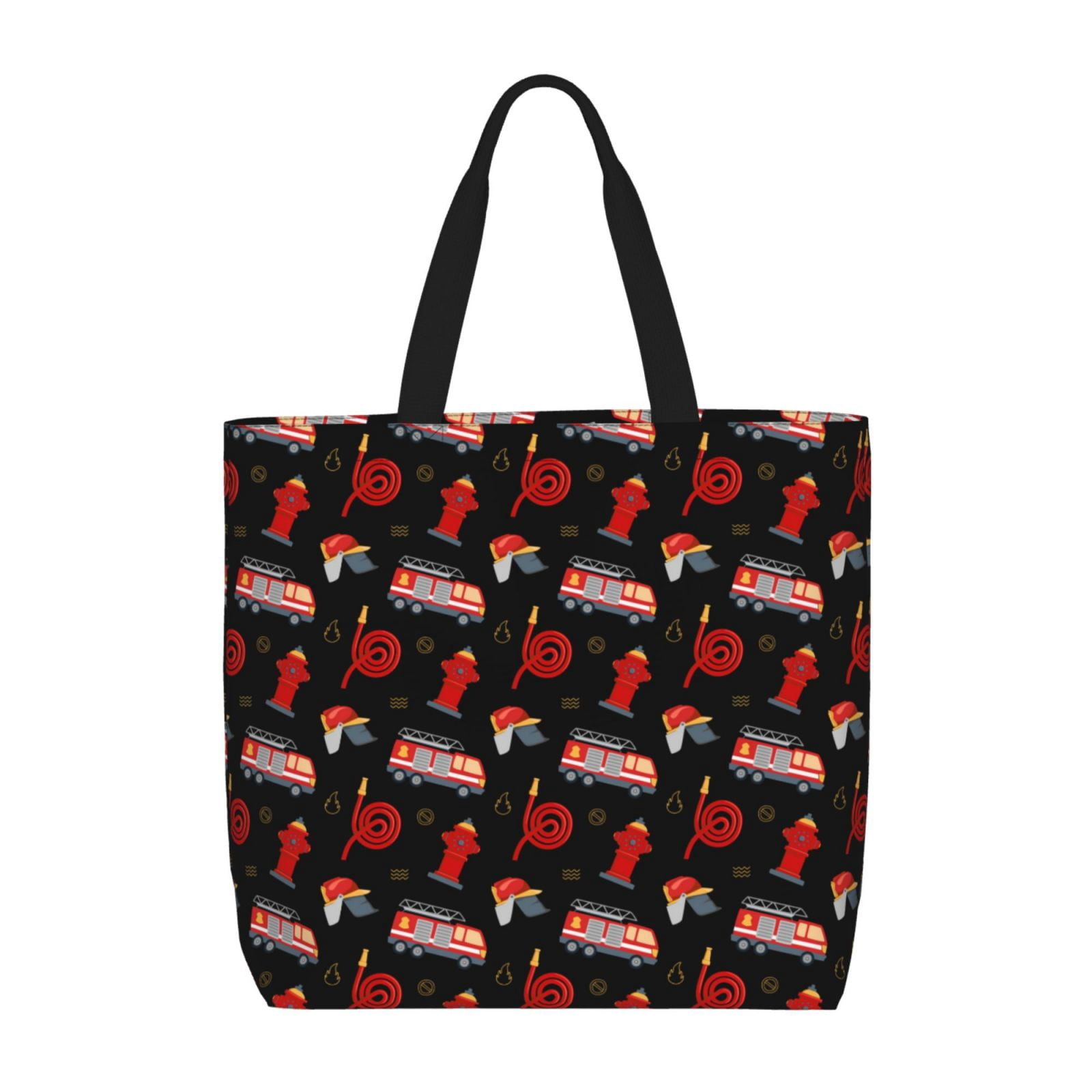 Disketp Fire Fighting Canvas Tote Bag,Women Shoulder Bag Crossbody ...