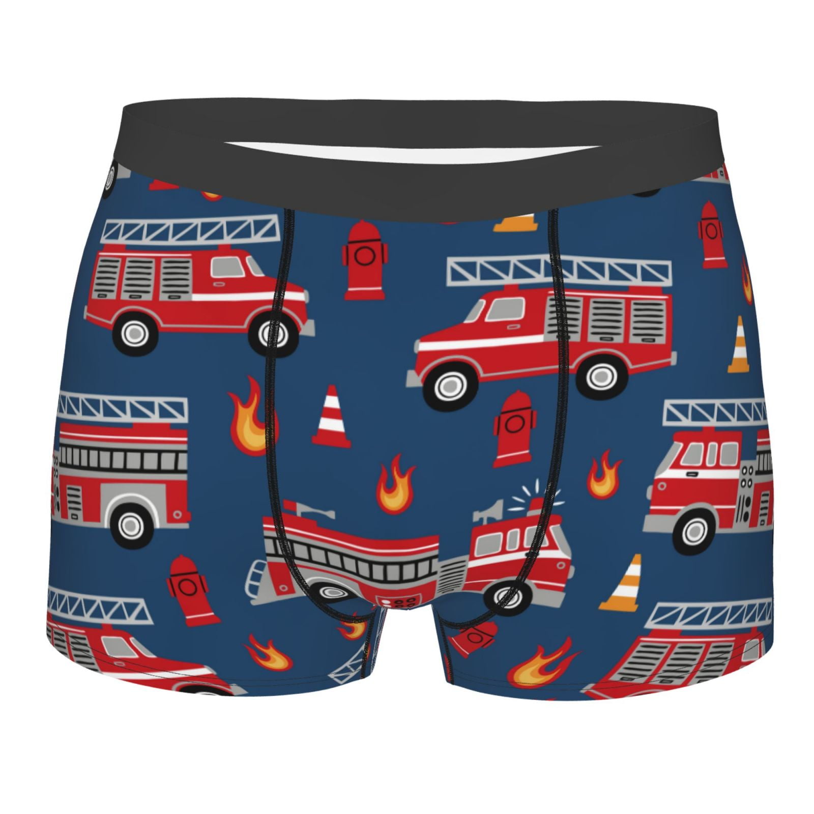 Disketp Fire Truck 1 Men'S Boxer Briefs,Soft And Breathable Cotton ...