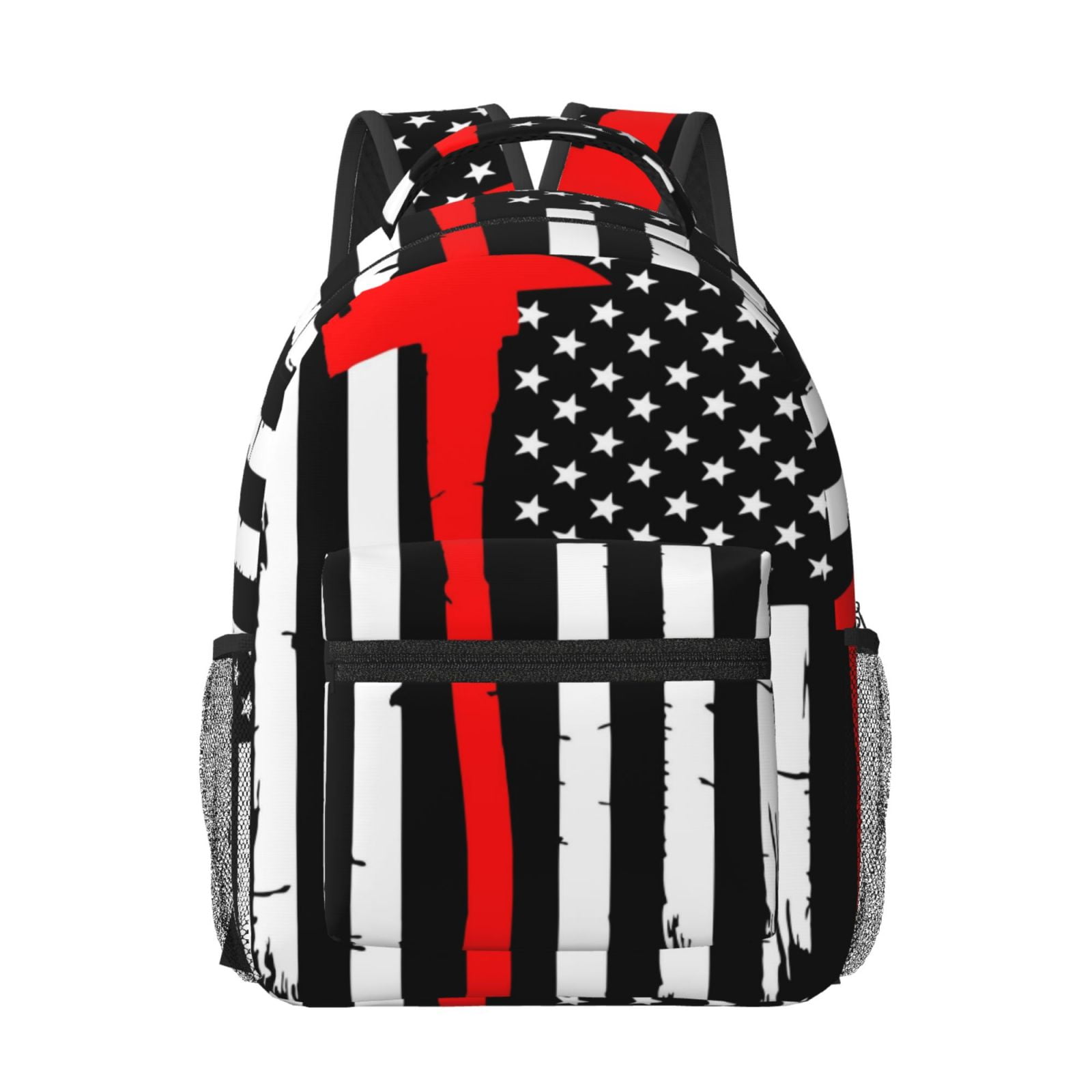 Disketp Firefighters USA Flag Backpack - Comfortable Daypack with The ...