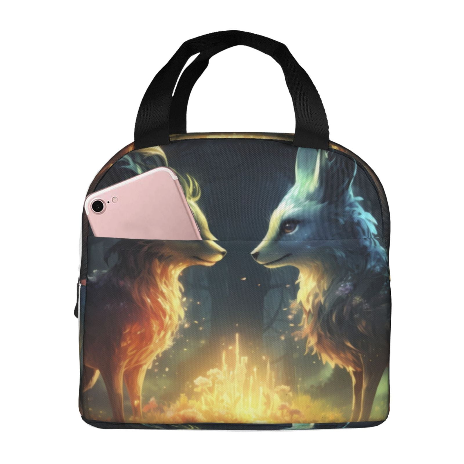 Disketp Firefly Forest Fox Lunch Bag for Women Men, Leakproof Thermal ...