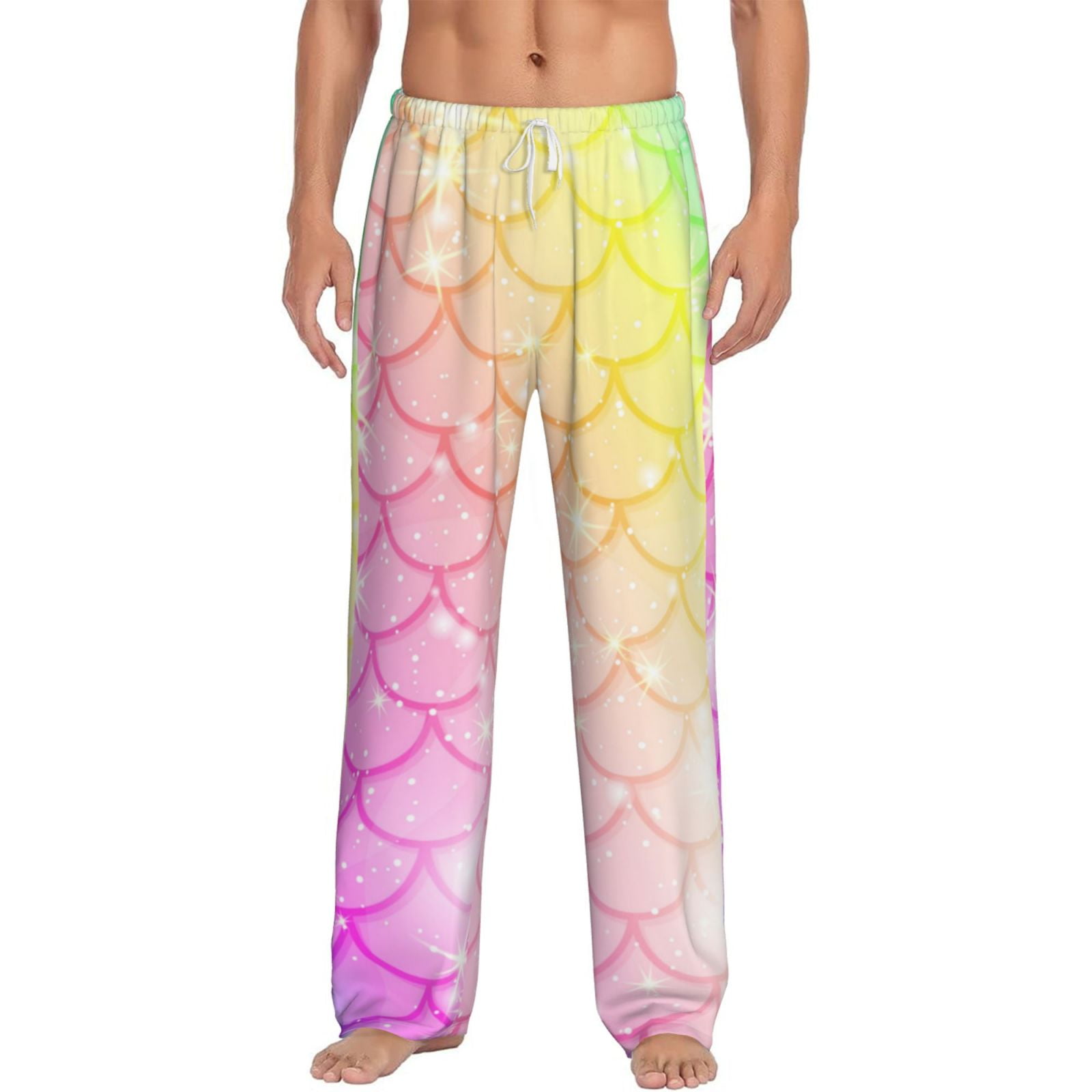 Disketp Fish Scale Men'S Pajama Pants - Ultra Soft Fleece Sleep And ...