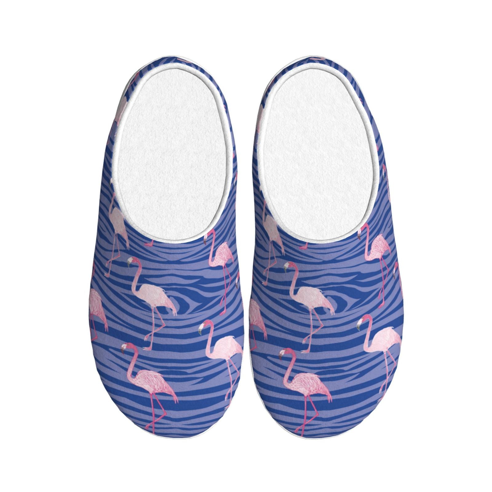 Disketp Flamingo Women's Men's Slippers Plush Slip-On House Slipper for ...