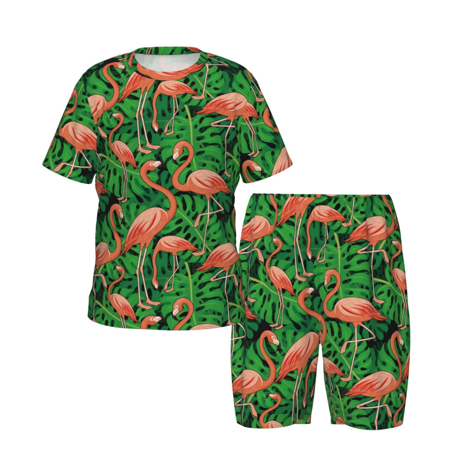 Disketp Flamingo for Kids Short Sleeve Pajamas Kids Summer Pjs Children ...