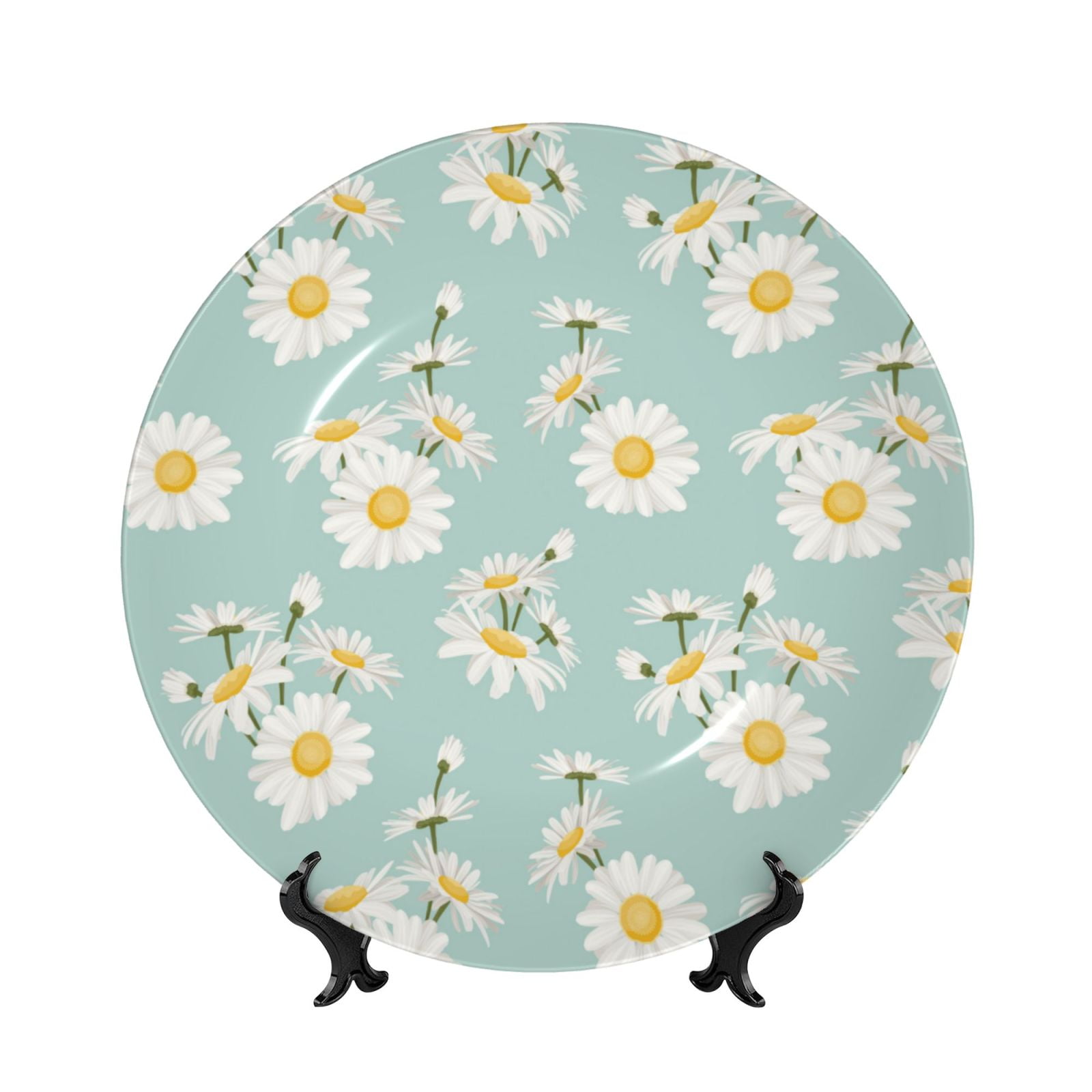 Disketp Floral Daisy Ceramic Plate Dinner Plates Bone China Decorative ...