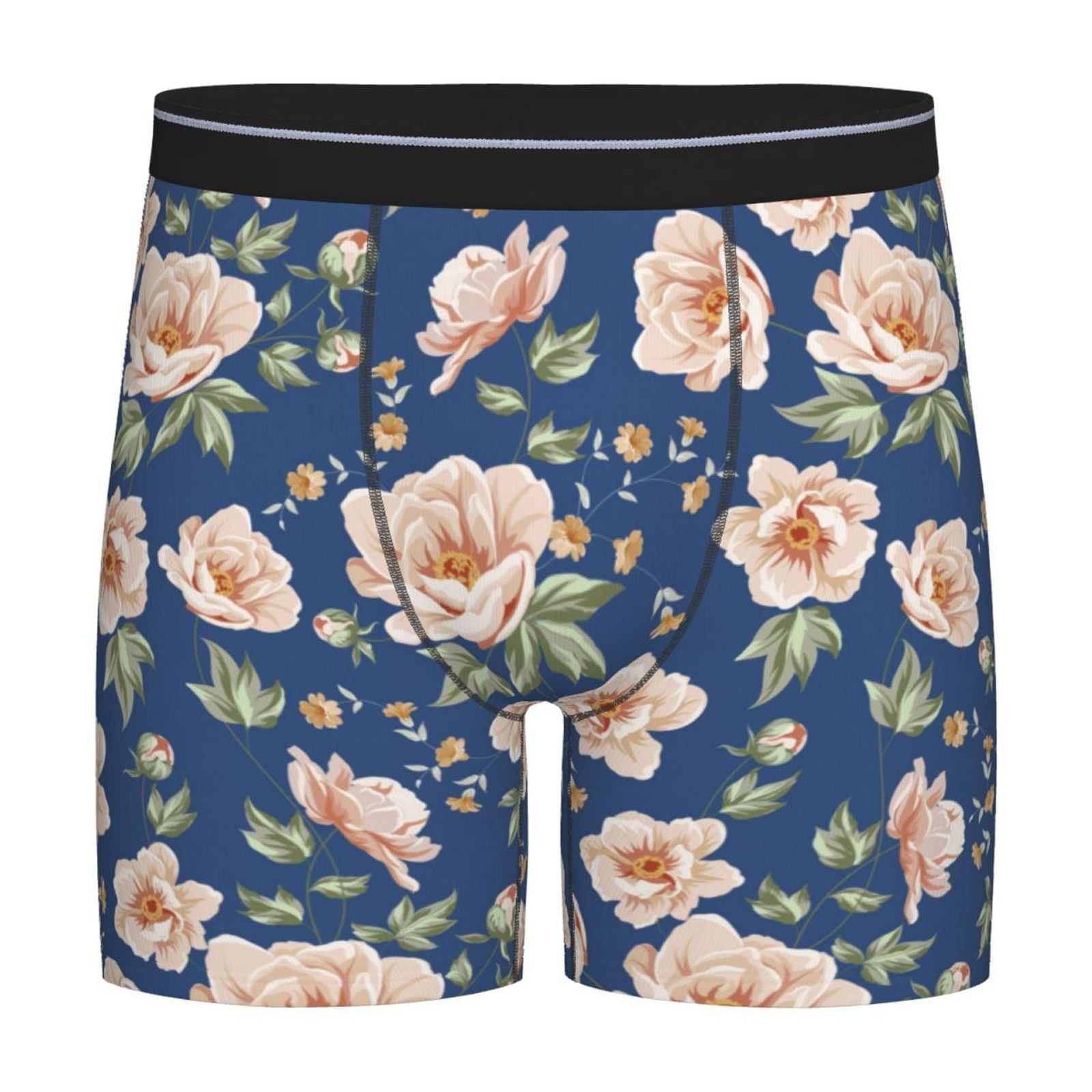 Disketp Flower Men's Boxer Briefs Men’s Underwear Boxer Briefs for Men ...