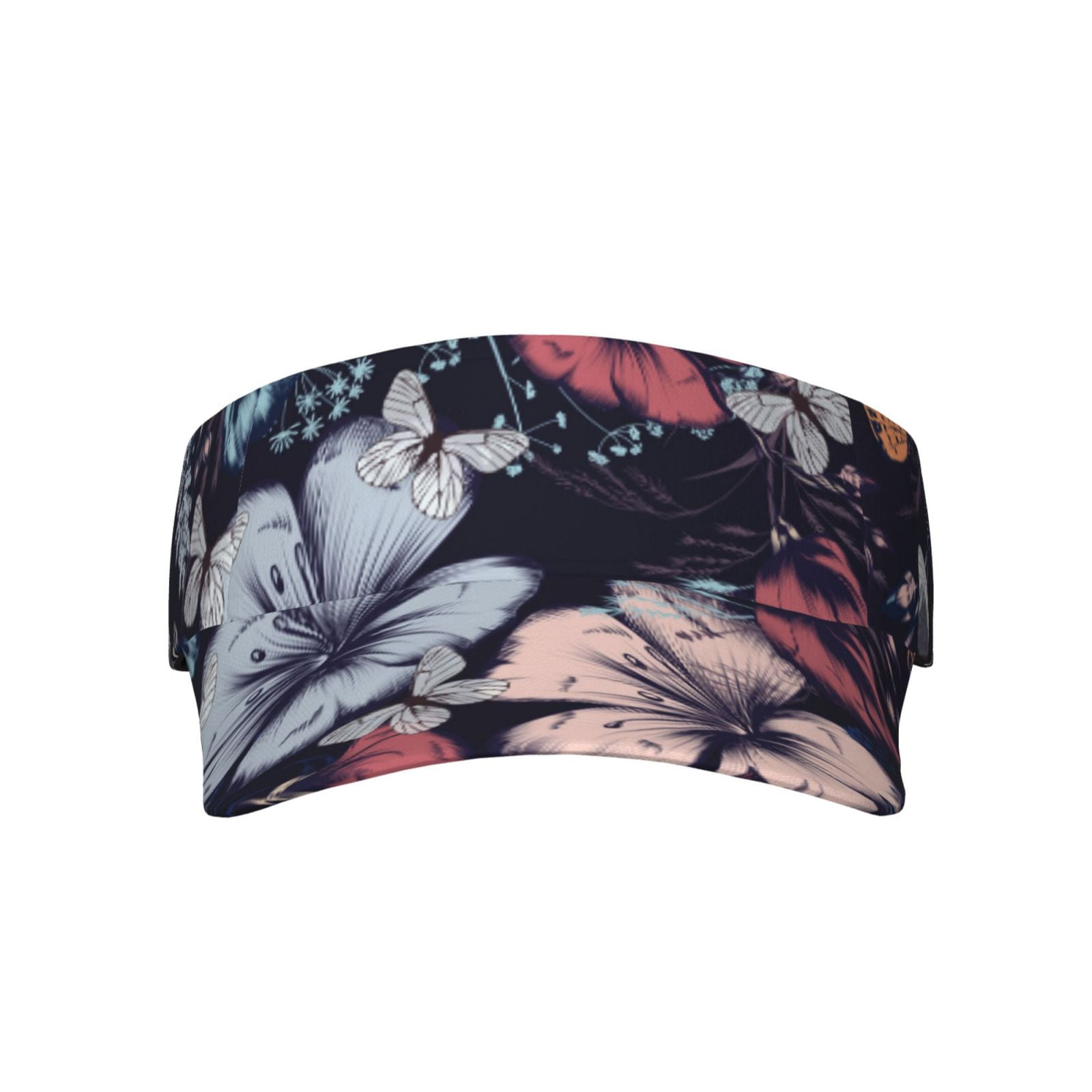 Disketp Flowers Ad Butterflies Sun Visors for Women Men Unisex Tennis Golf Visor Hat Adjustable ...