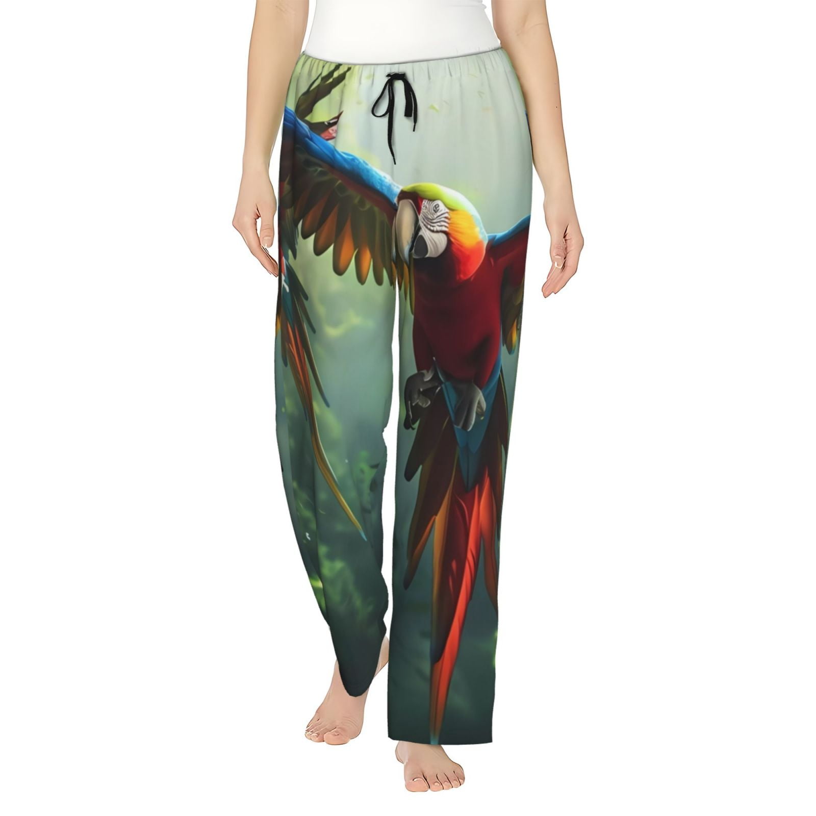 Disketp Flying Parrots In Jungle for Women's Pajama Pants - Ultra Soft ...