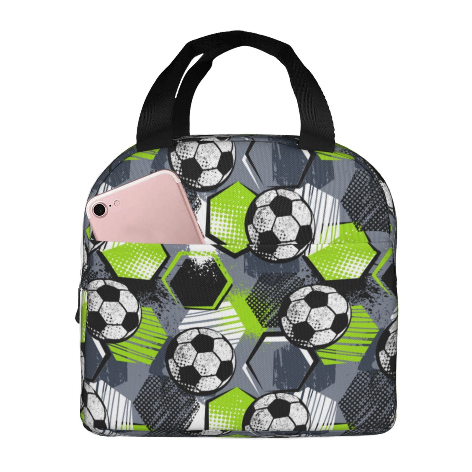 Disketp Football Lunch Bag for Women Men, Leakproof Thermal Cooler Sack ...