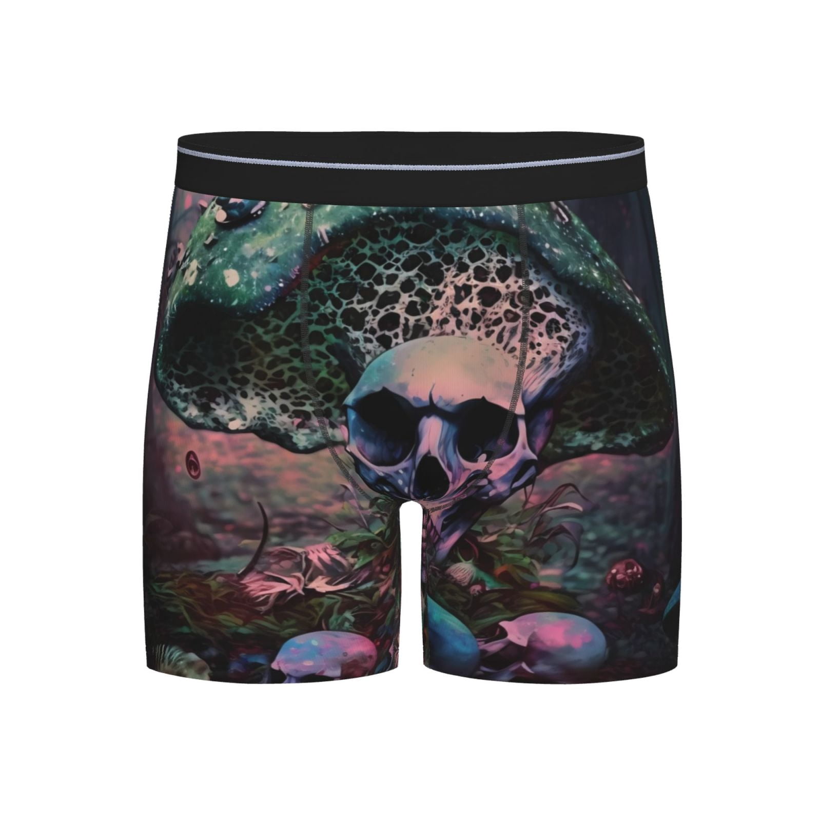 Disketp Forest Mushroom Skull Men's Boxer Briefs Men’s Underwear Boxer ...