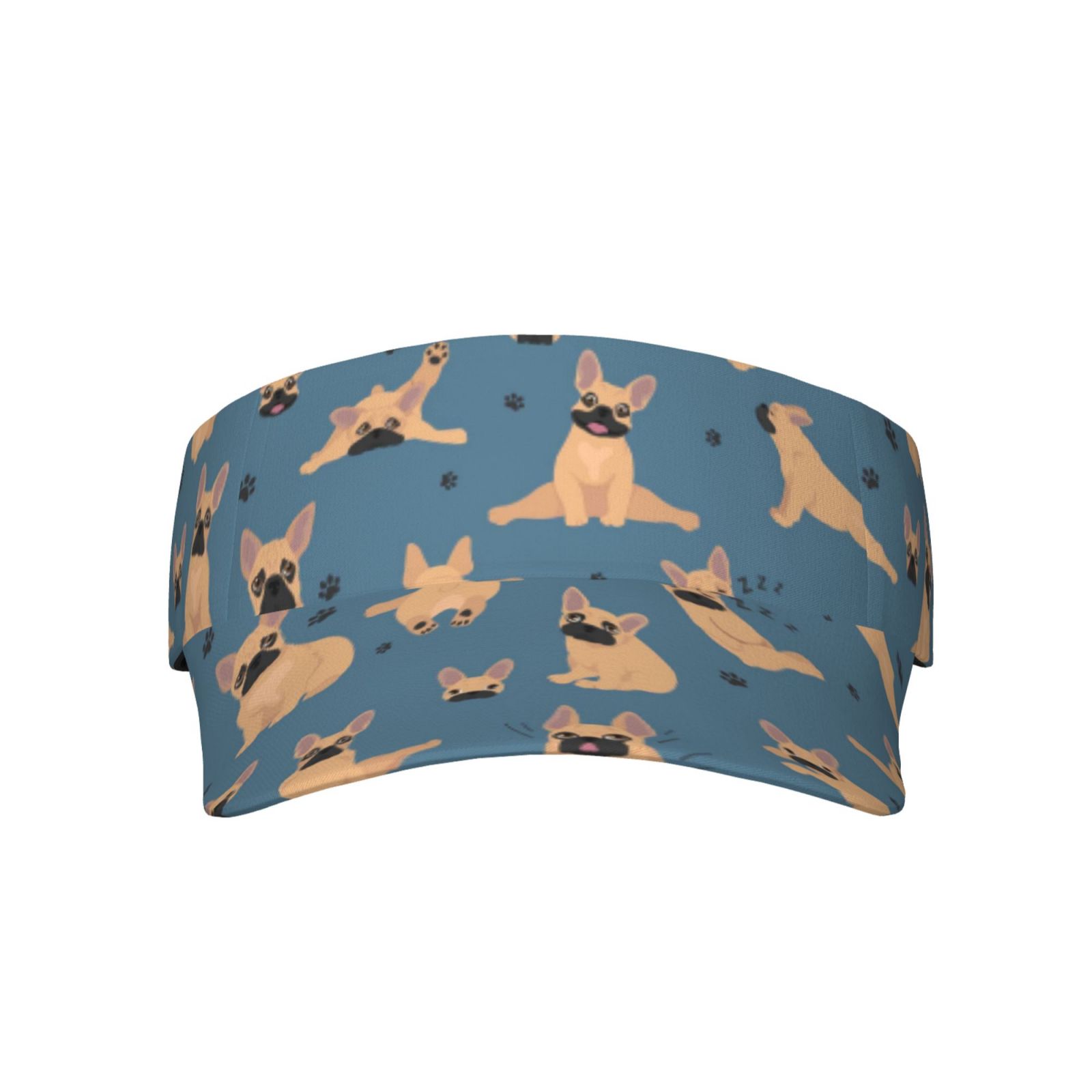 Disketp French Bulldog Yoga Sun Visors for Women Men Unisex Tennis Golf ...