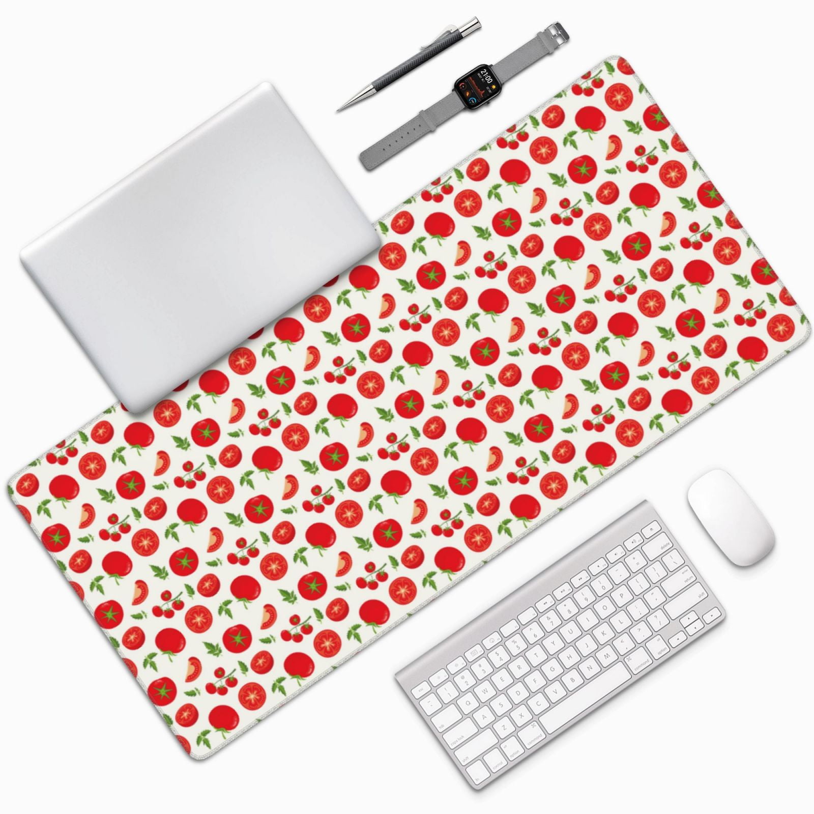 Disketp Fresh Red Tomato Gaming Mouse Mat Long Extended Mouse Pad Desk ...