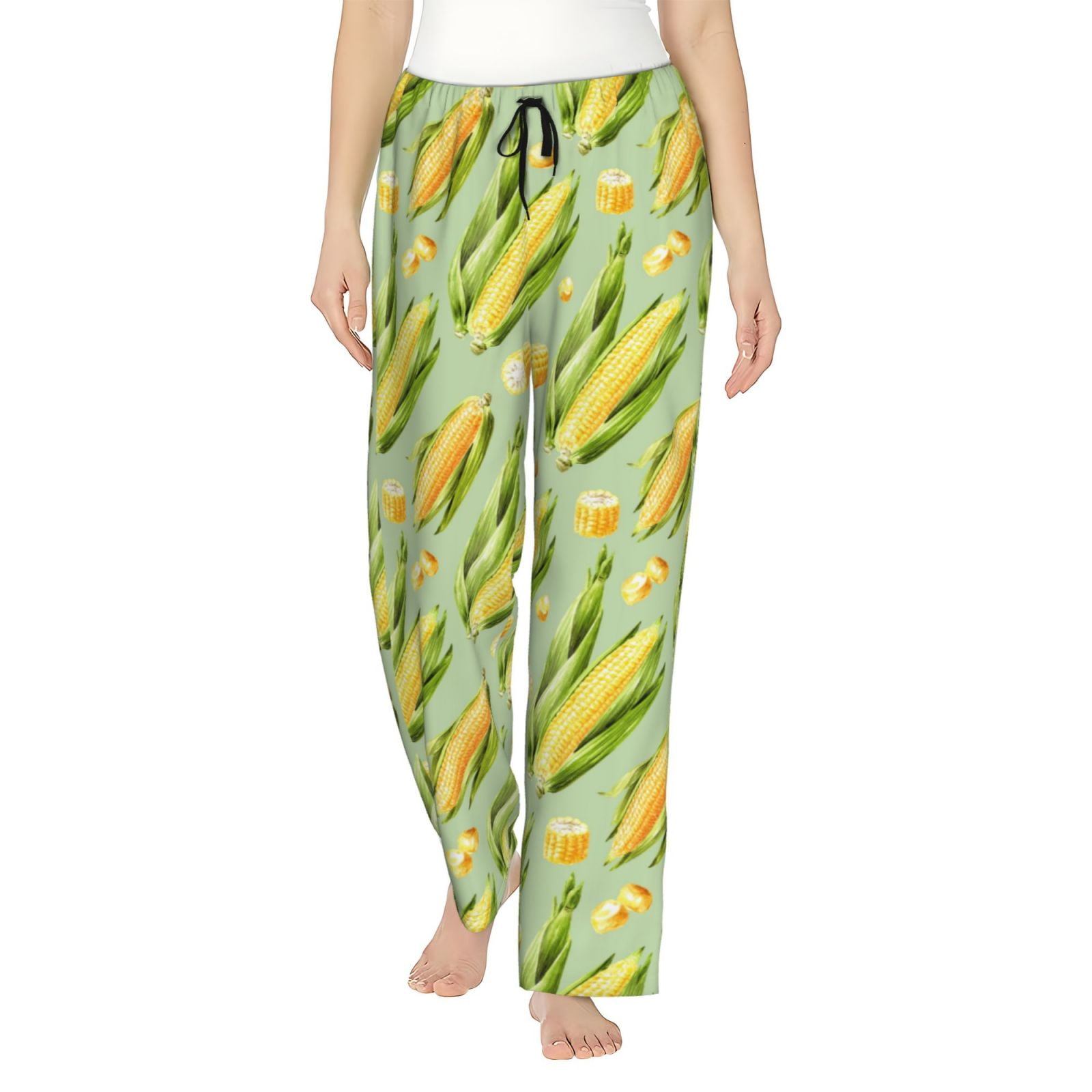 Disketp Fresh Sweet Corn for Women's Pajama Pants - Ultra Soft Fleece ...