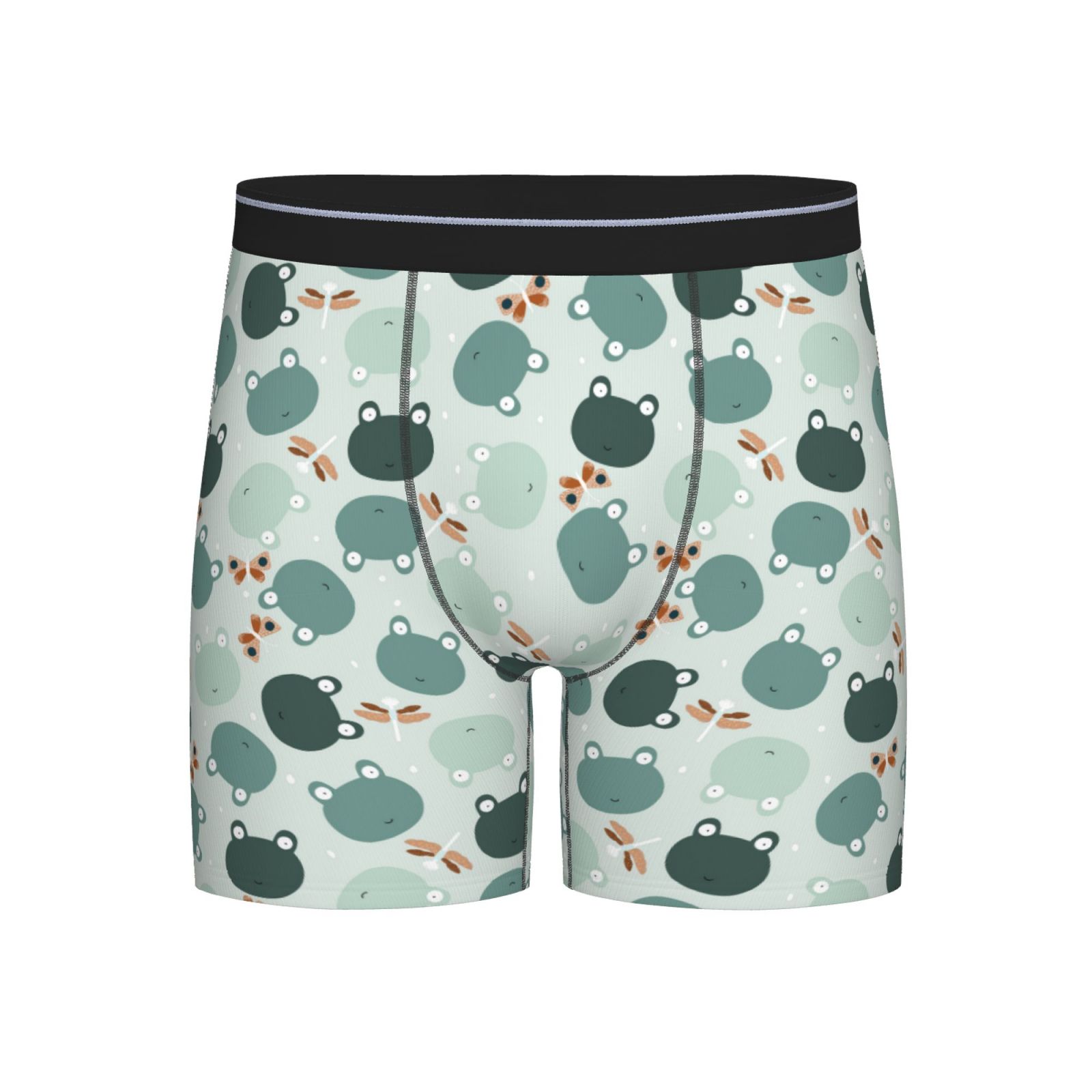 Disketp Frog And Dragonflies Men's Boxer Briefs Men’s Underwear Boxer ...