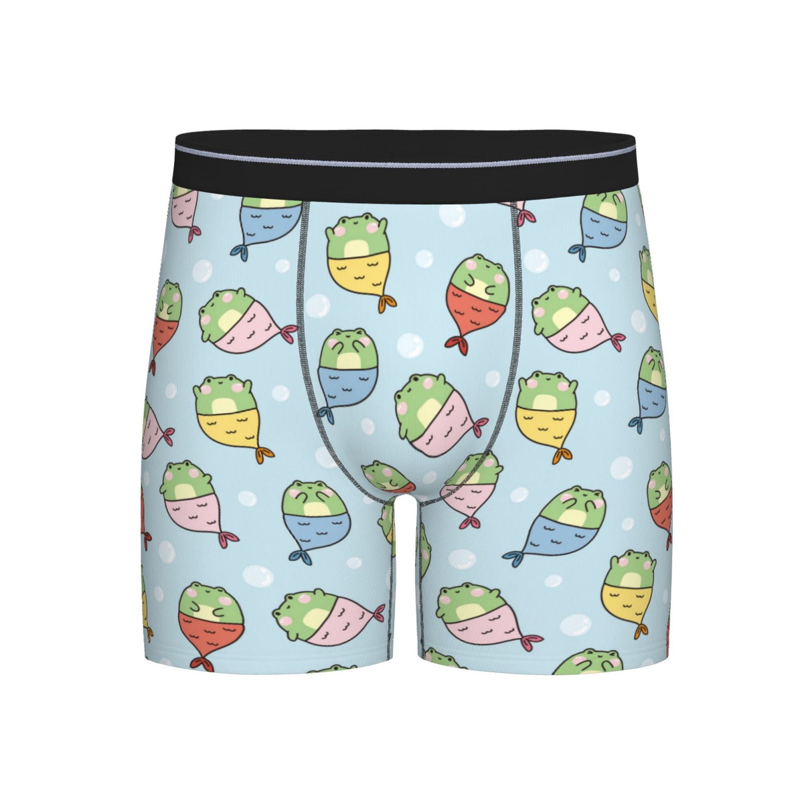 Disketp Frog In Mermaid Men's Boxer Briefs Men’s Underwear Boxer Briefs ...