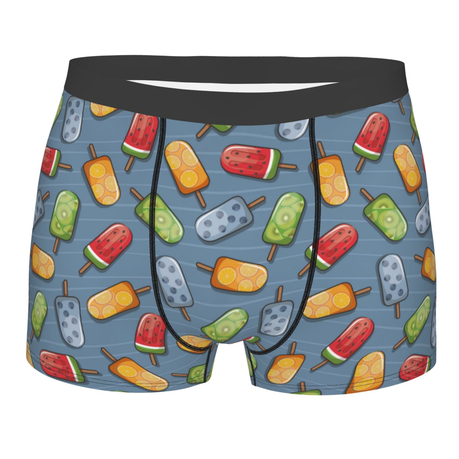 Disketp Fruit Ice Cream Men's Boxer Briefs,Soft and Breathable Cotton ...