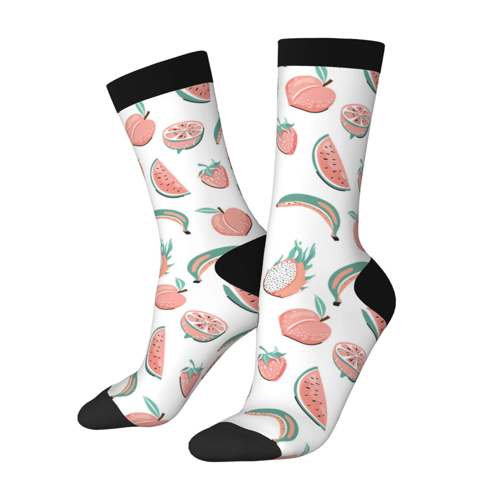 Disketp Fruit Unisex Crew Socks Lightweight Breathable Ventilation ...