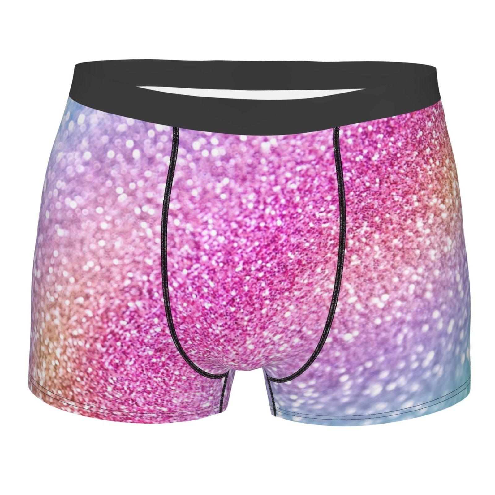 Disketp Fun Rainbow Pink Men'S Boxer Briefs,Soft And Breathable Cotton ...