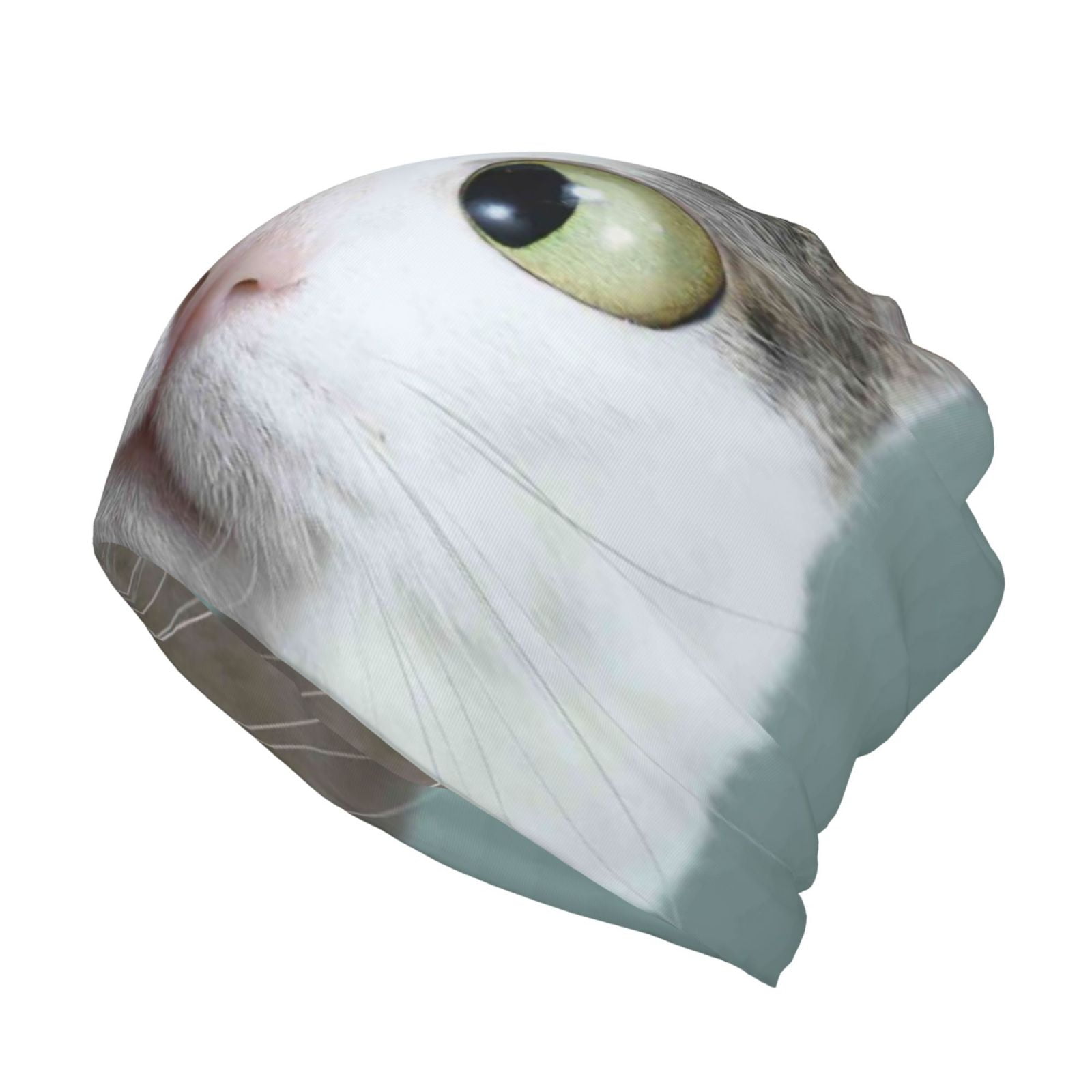 Disketp Funny Cat Slouchy Beanie Hip-Hop Soft Lightweight Running ...