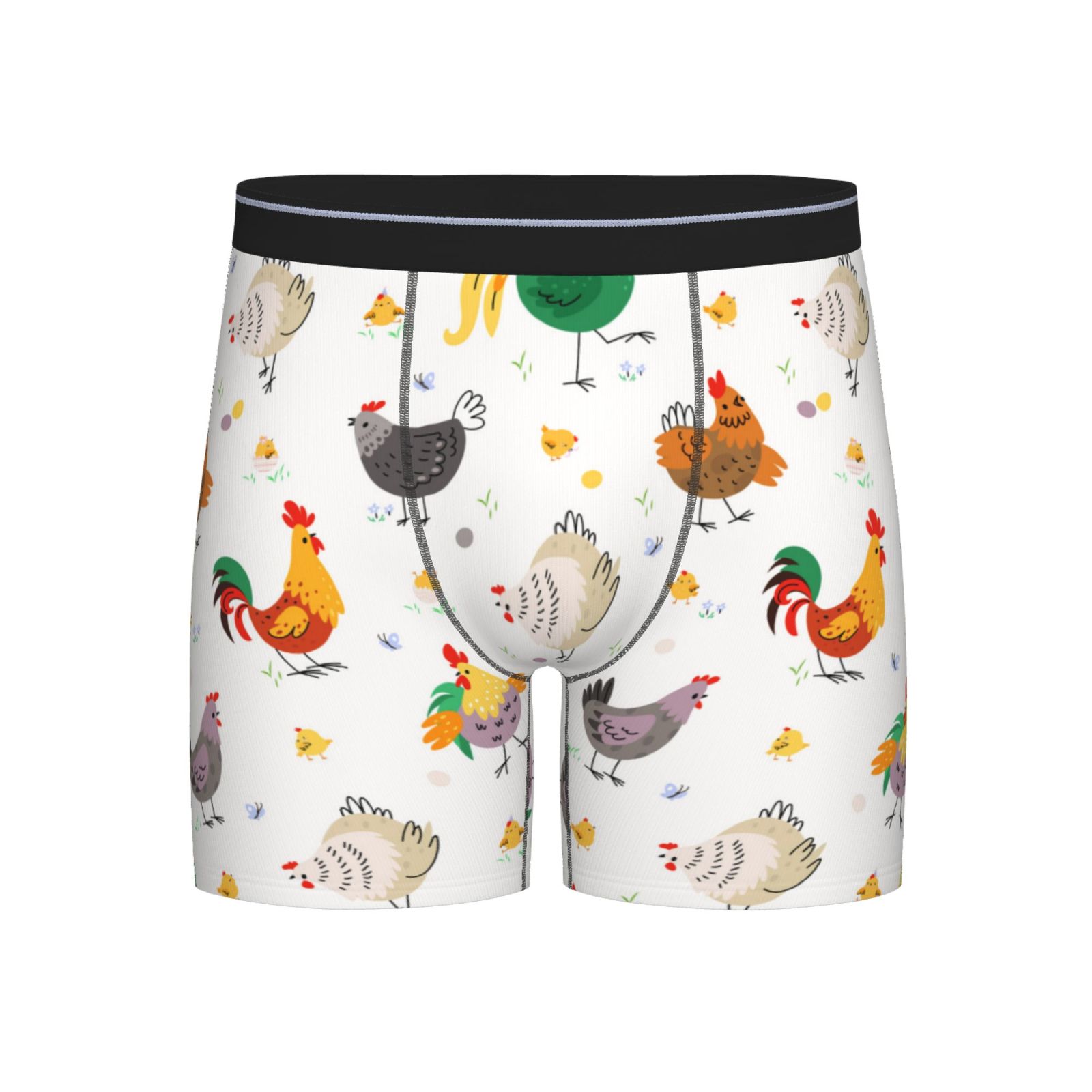 Disketp Funny Chicken Men's Boxer Briefs Men’s Underwear Boxer Briefs ...
