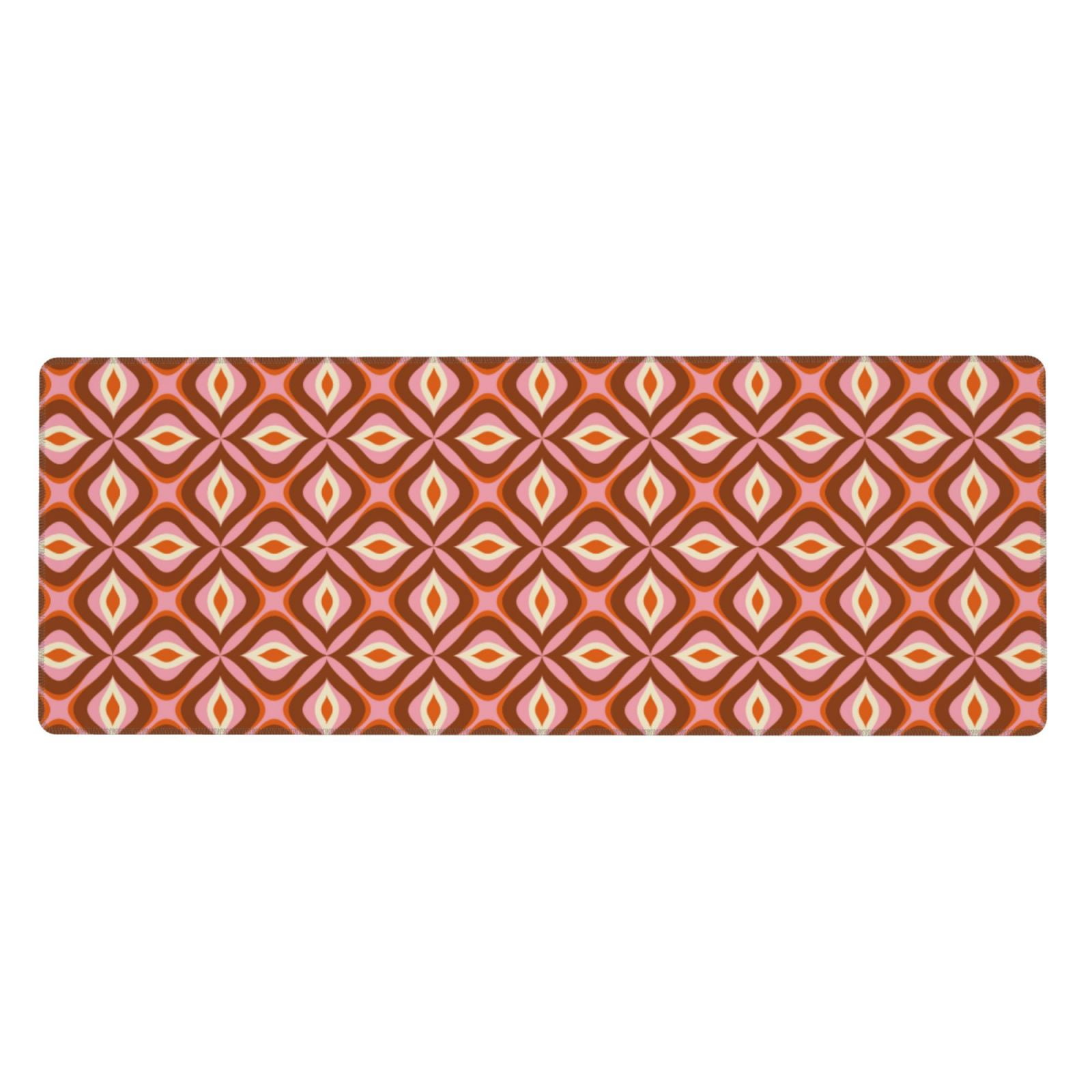 Disketp Gaming Mouse Pad 70s Retro Style Pattern Large Mouse Mat Long ...