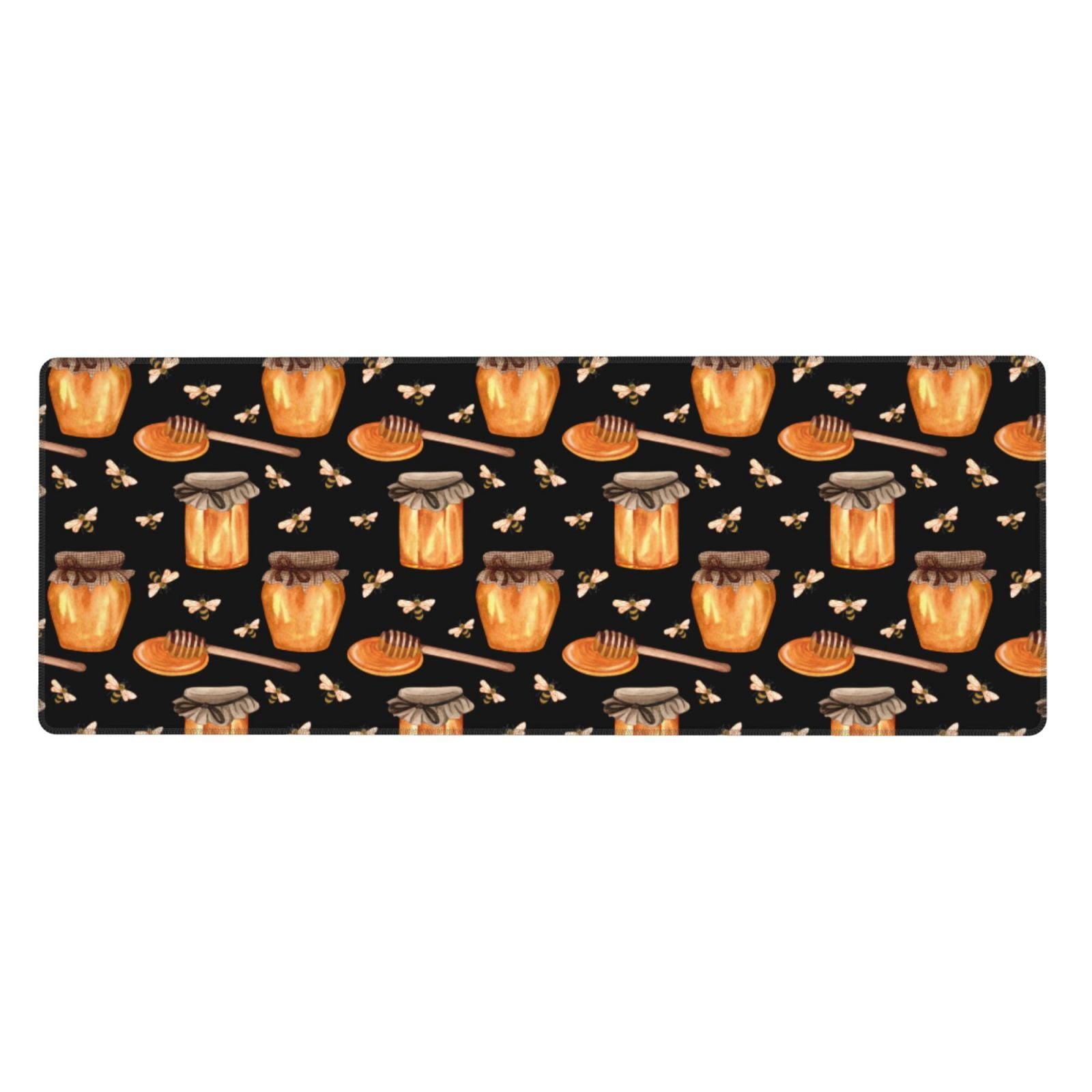 Disketp Gaming Mouse Pad Bee And Honey Pattern Large Mouse Mat Long ...