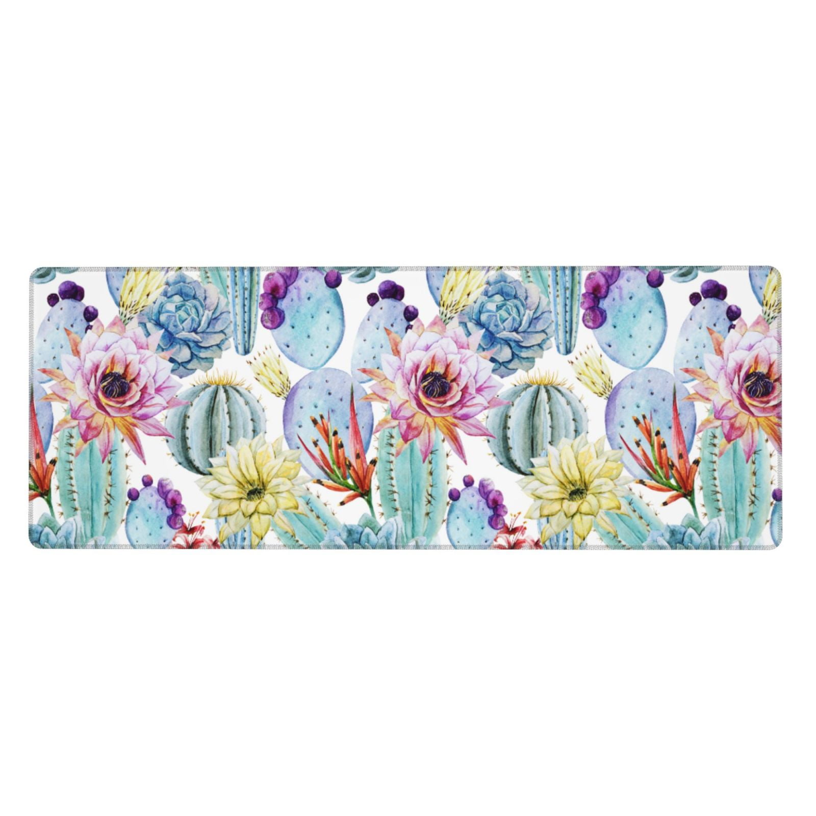 Disketp Gaming Mouse Pad Cactus Pattern Large Mouse Mat Long Extended ...