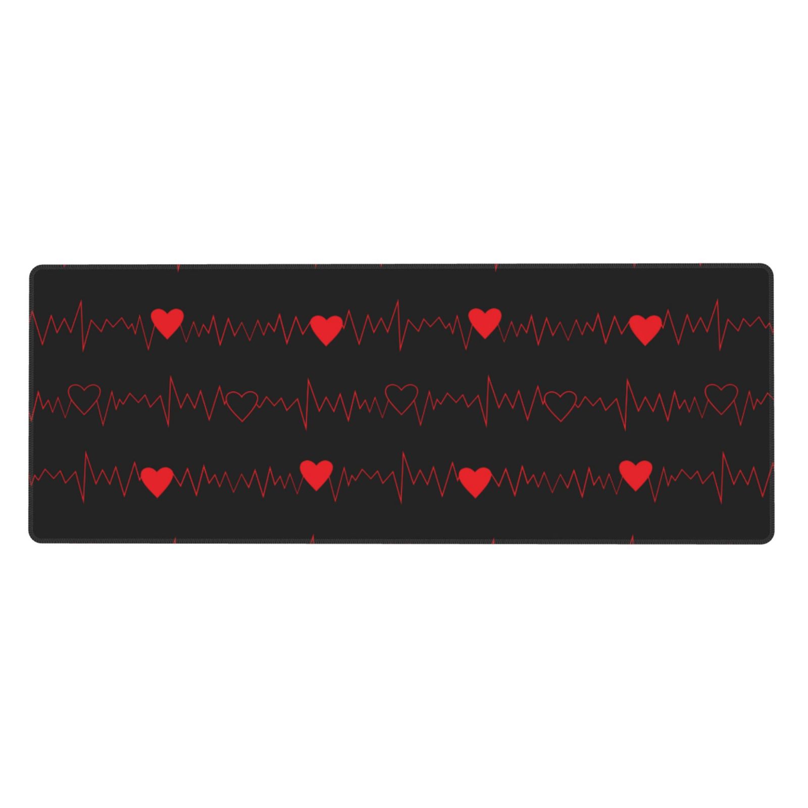 Disketp Gaming Mouse Pad Cardiogram And Heart Pattern Large Mouse Mat ...