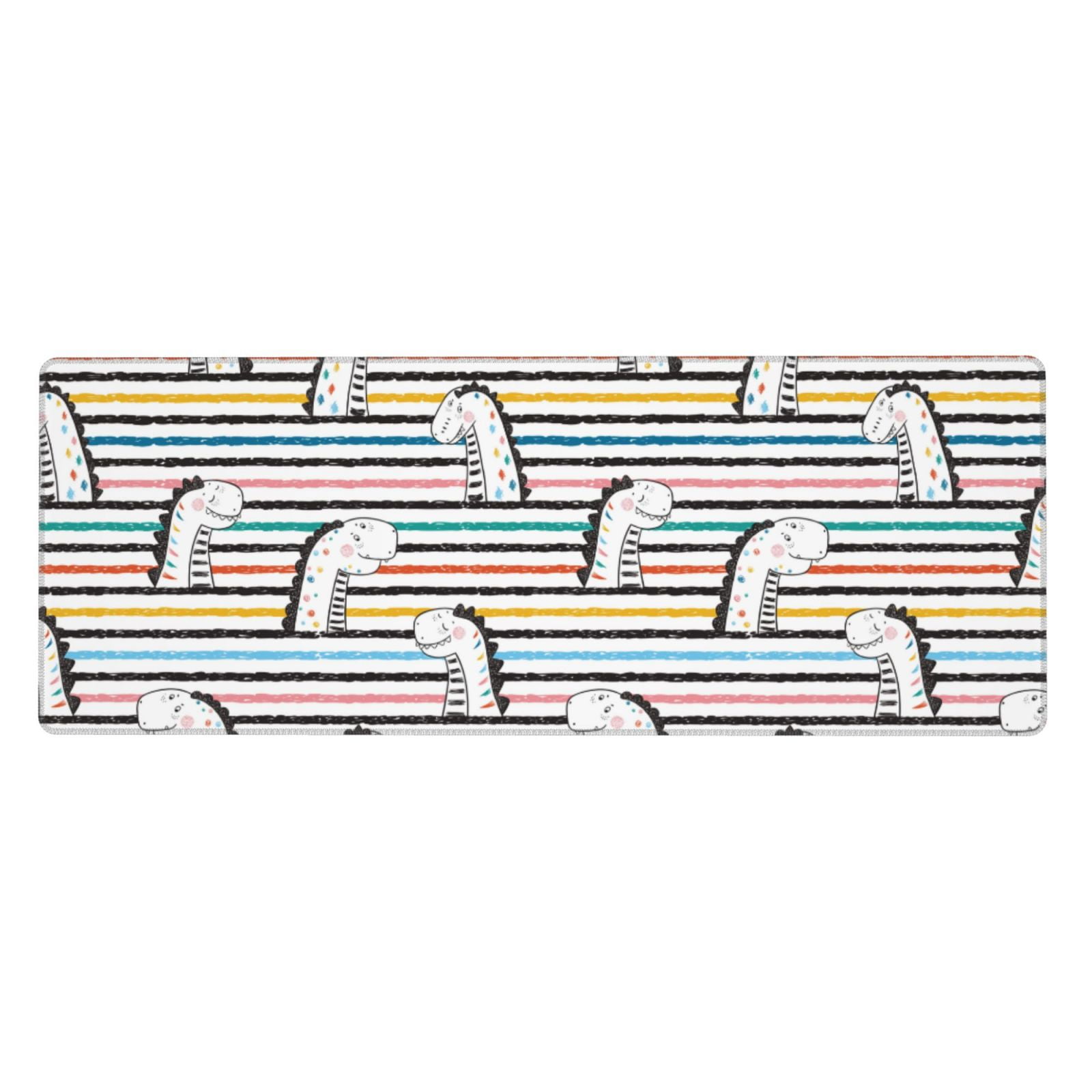 Disketp Gaming Mouse Pad Cartoon Dinosaurs Pattern Large Mouse Mat Long ...