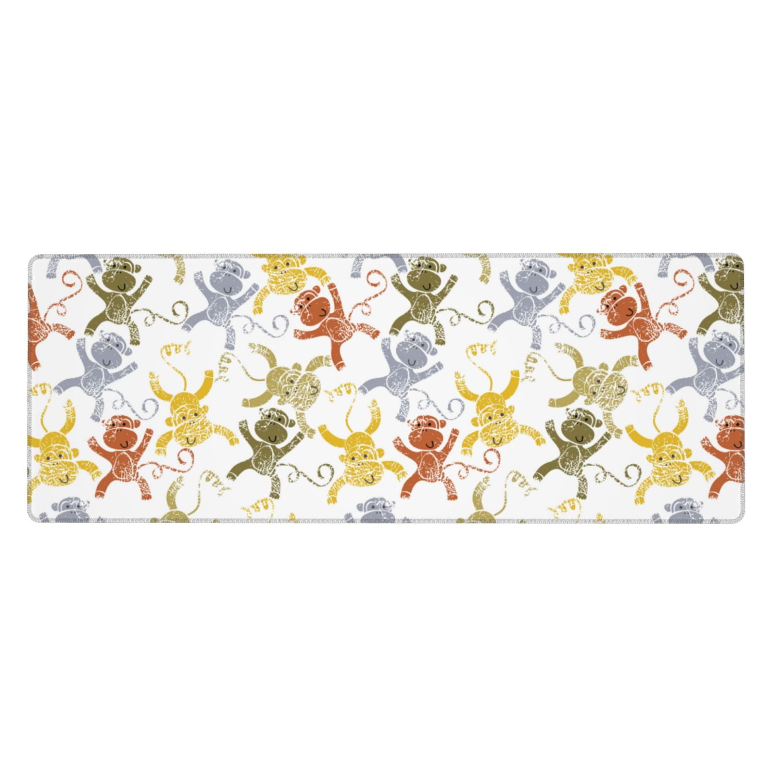 Disketp Gaming Mouse Pad Cartoon Monkey Pattern Large Mouse Mat Long ...