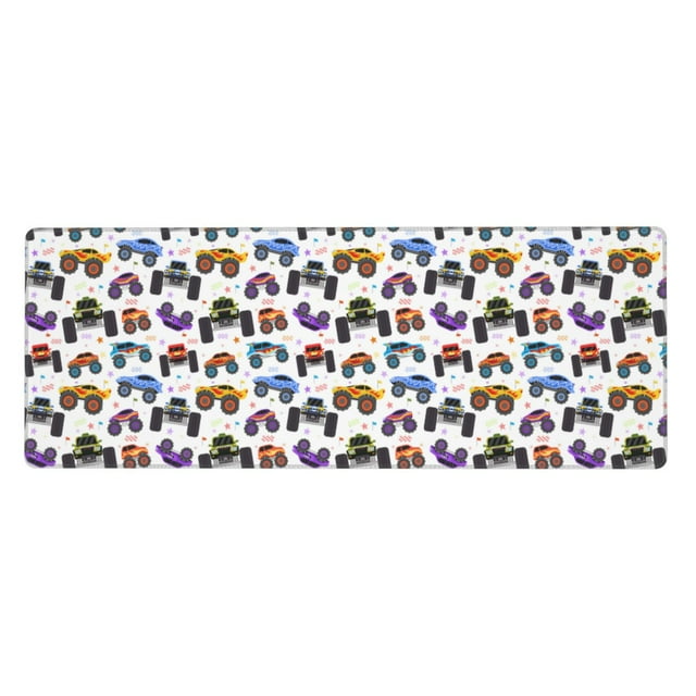 Disketp Gaming Mouse Pad Cartoon Monster Trucks1 Pattern Large Mouse ...