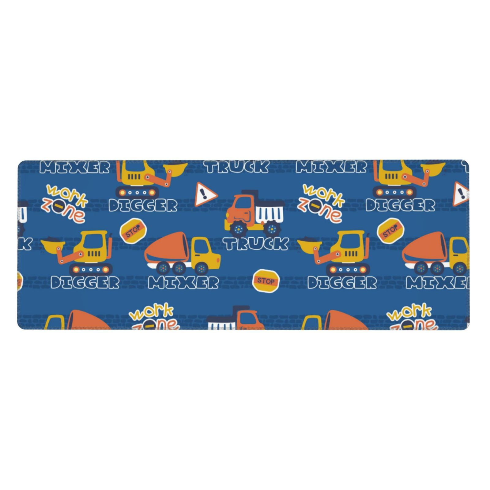 Disketp Gaming Mouse Pad Construction Vehicles Pattern Large Mouse Mat ...