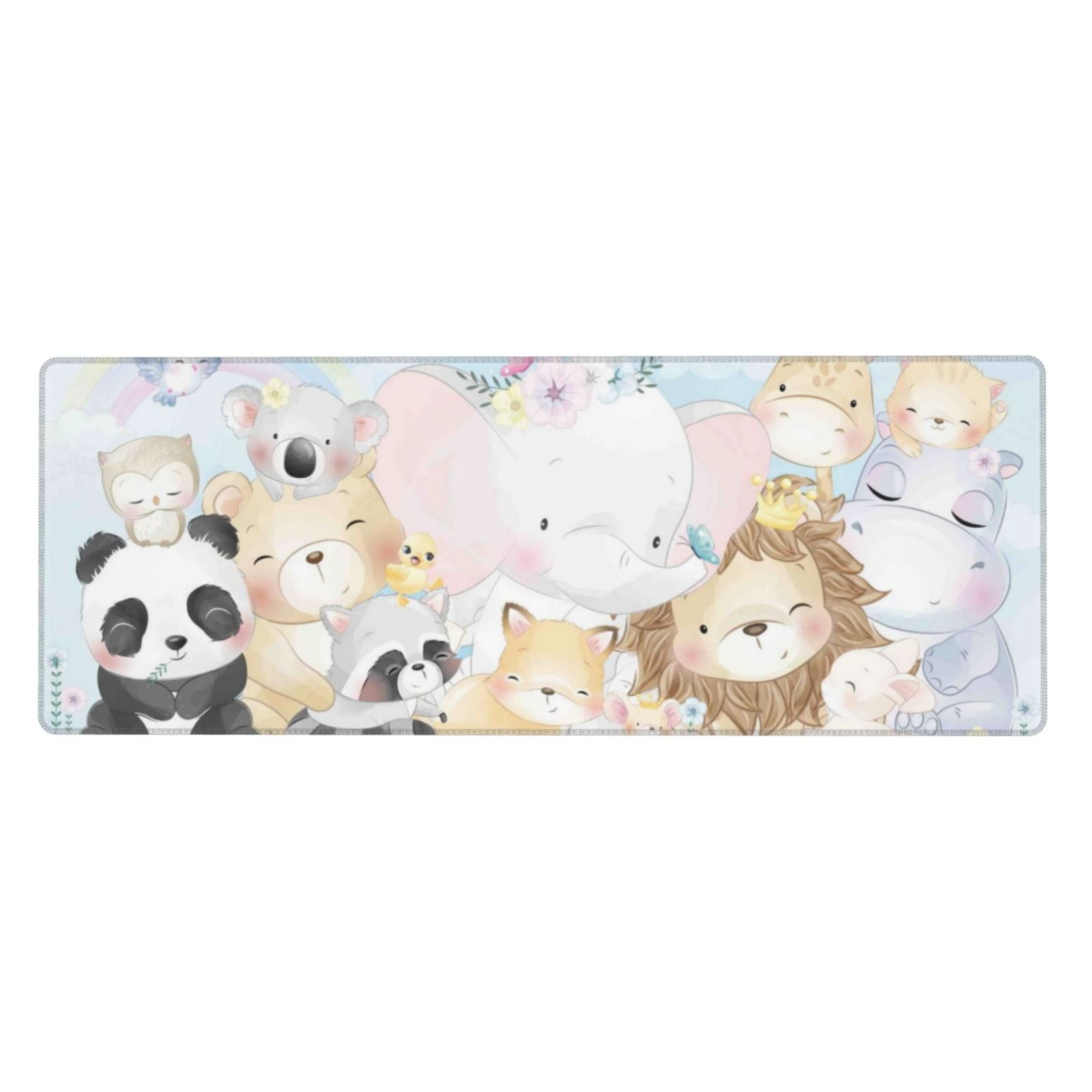 Disketp Gaming Mouse Pad Cute Animals Pattern Large Mouse Mat Long ...