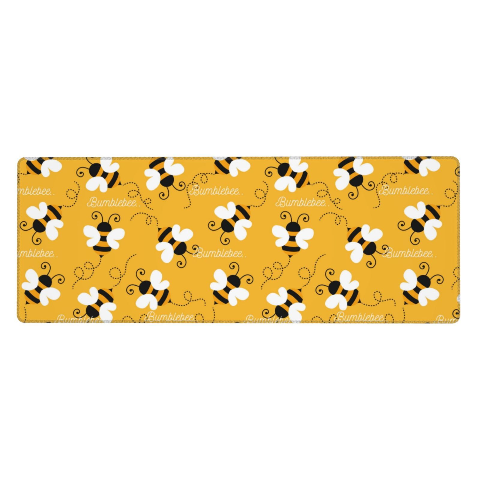 Disketp Gaming Mouse Pad Cute Bee Butterfly Yelllow Pattern Large Mouse ...