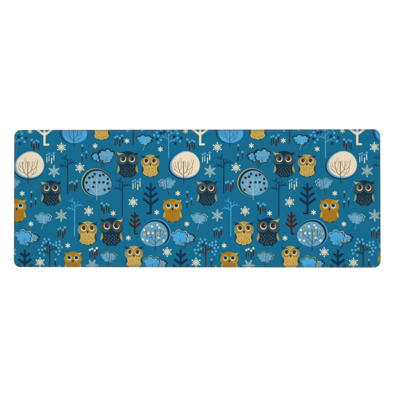 Disketp Gaming Mouse Pad Cute Colorful Owls And Trees Pattern Large ...