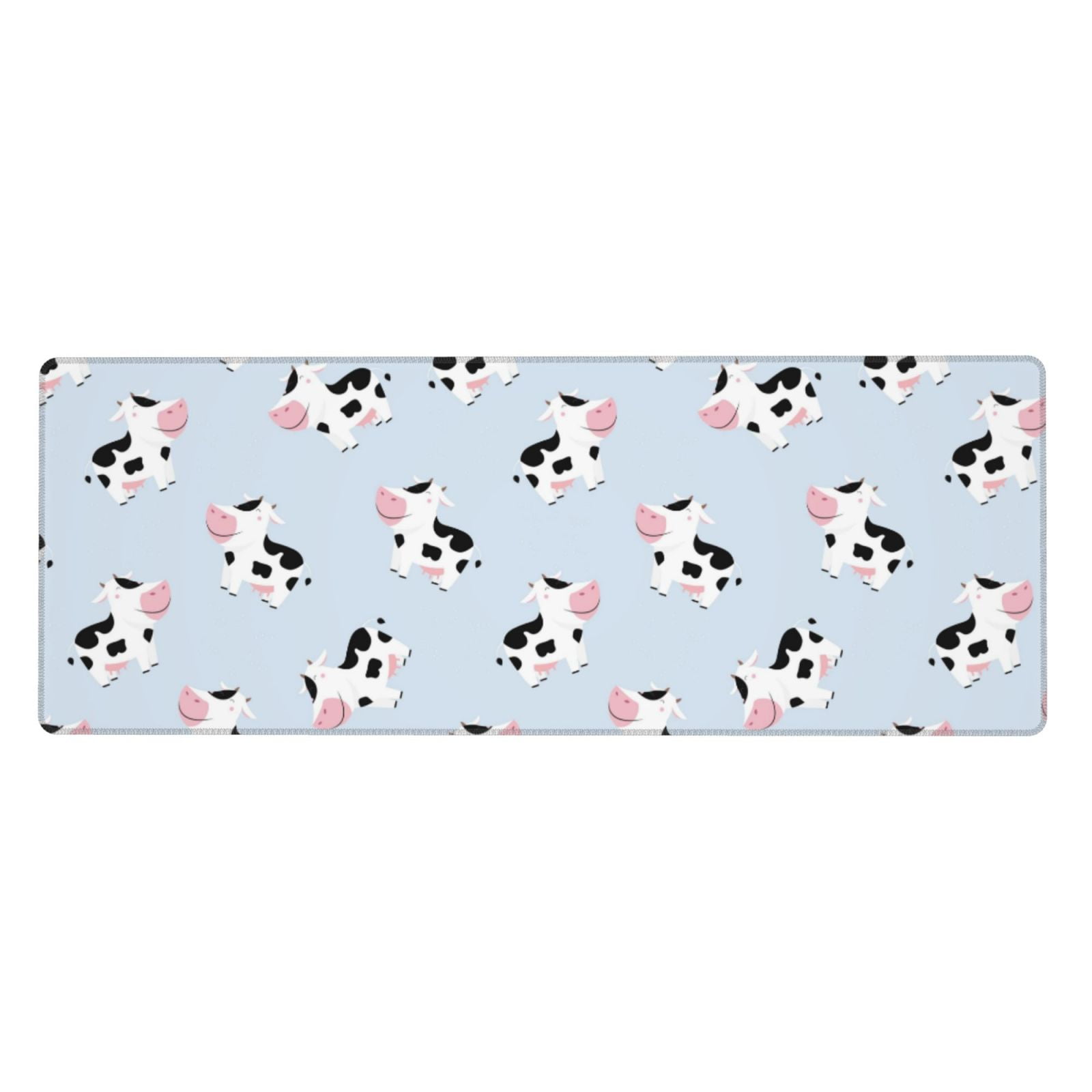 Disketp Gaming Mouse Pad Cute Farm Cow Pattern Large Mouse Mat Long ...