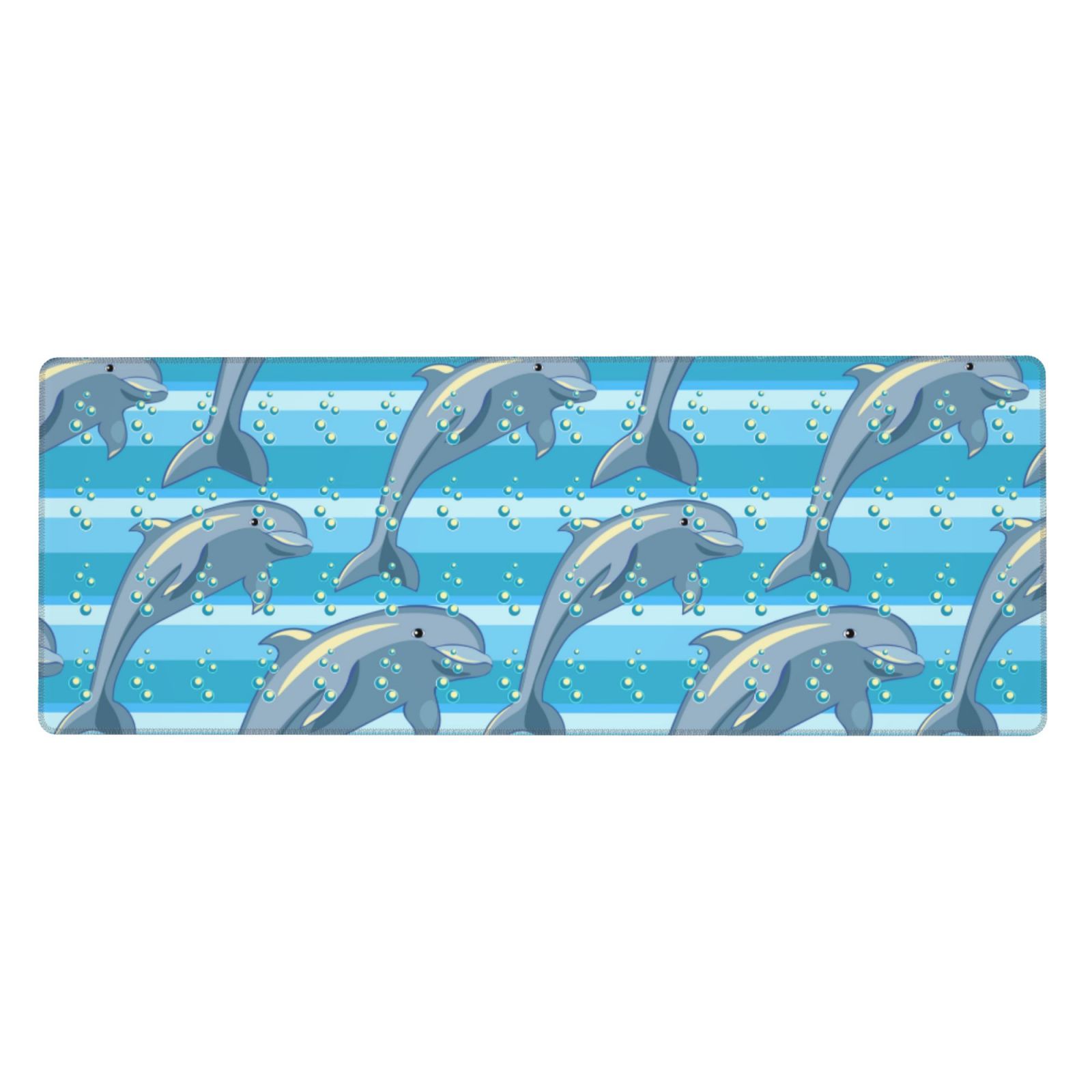 Disketp Gaming Mouse Pad Dolphin Pattern Large Mouse Mat Long Extended ...