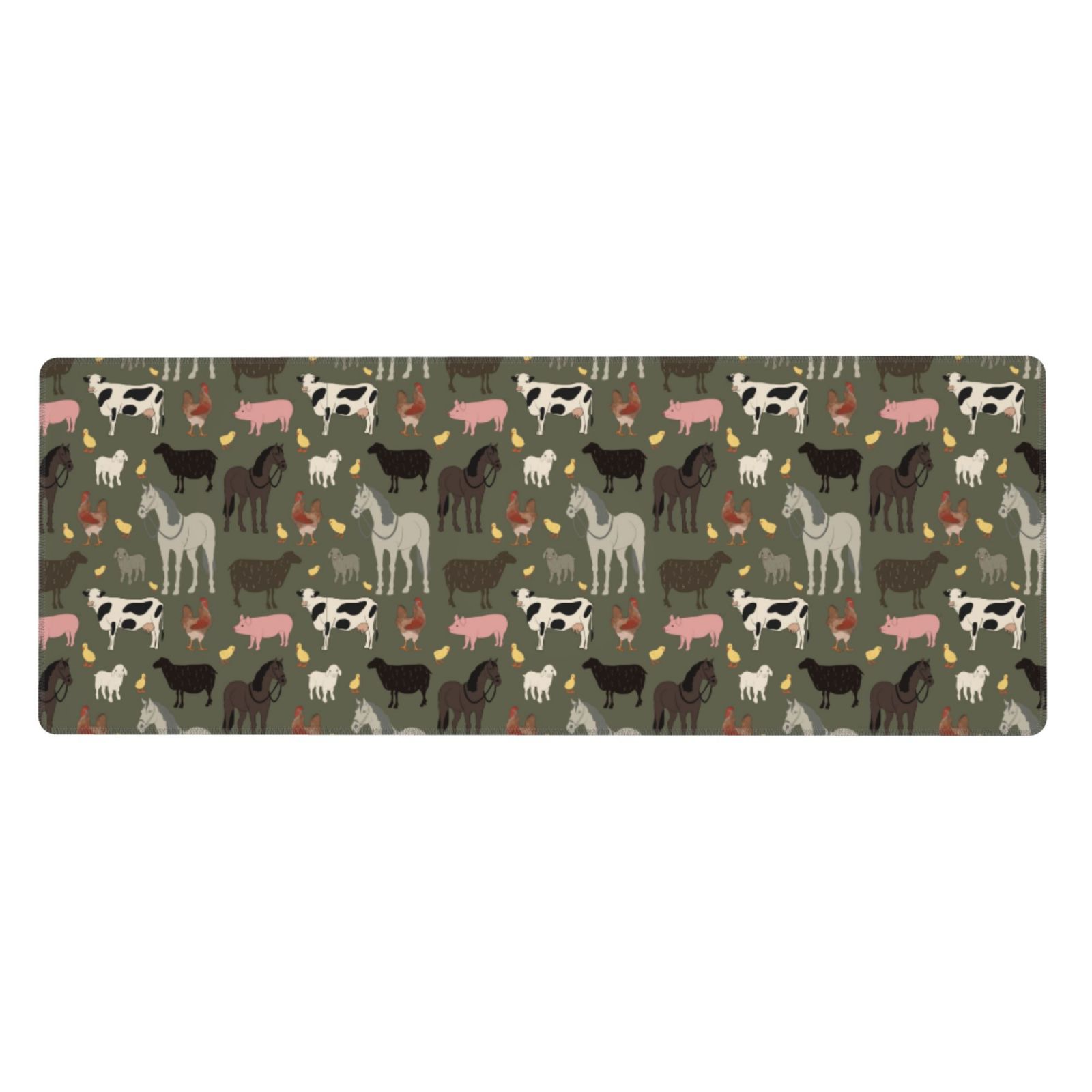 Disketp Gaming Mouse Pad Farm Animals Pattern Large Mouse Mat Long ...