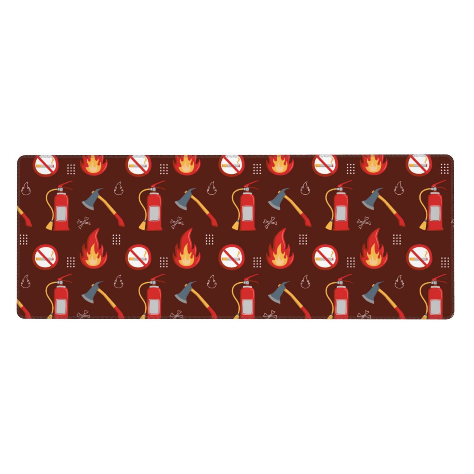 Disketp Gaming Mouse Pad Fire Extinguisher Pattern Large Mouse Mat Long ...