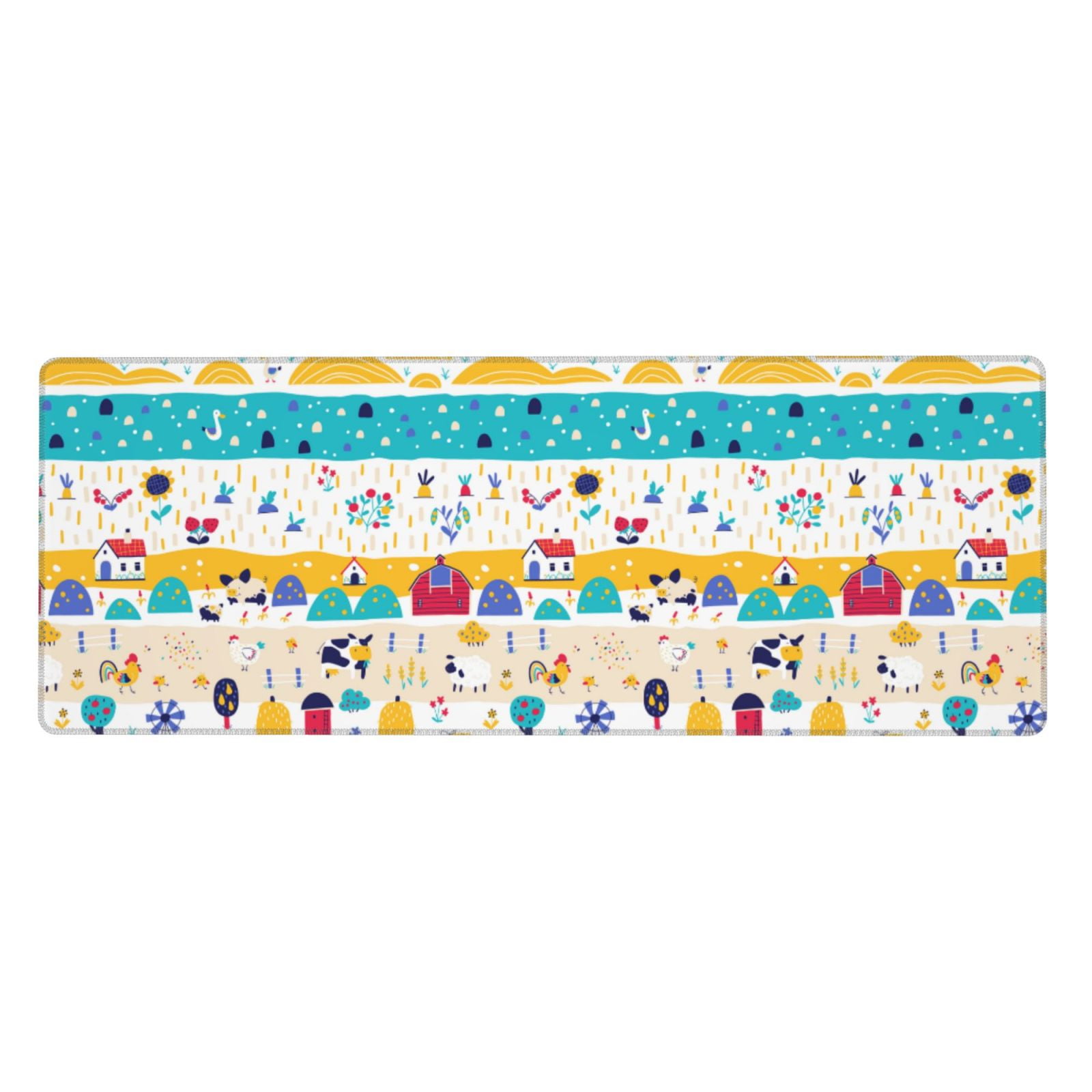 Disketp Gaming Mouse Pad Funny Farm Pattern Large Mouse Mat Long ...