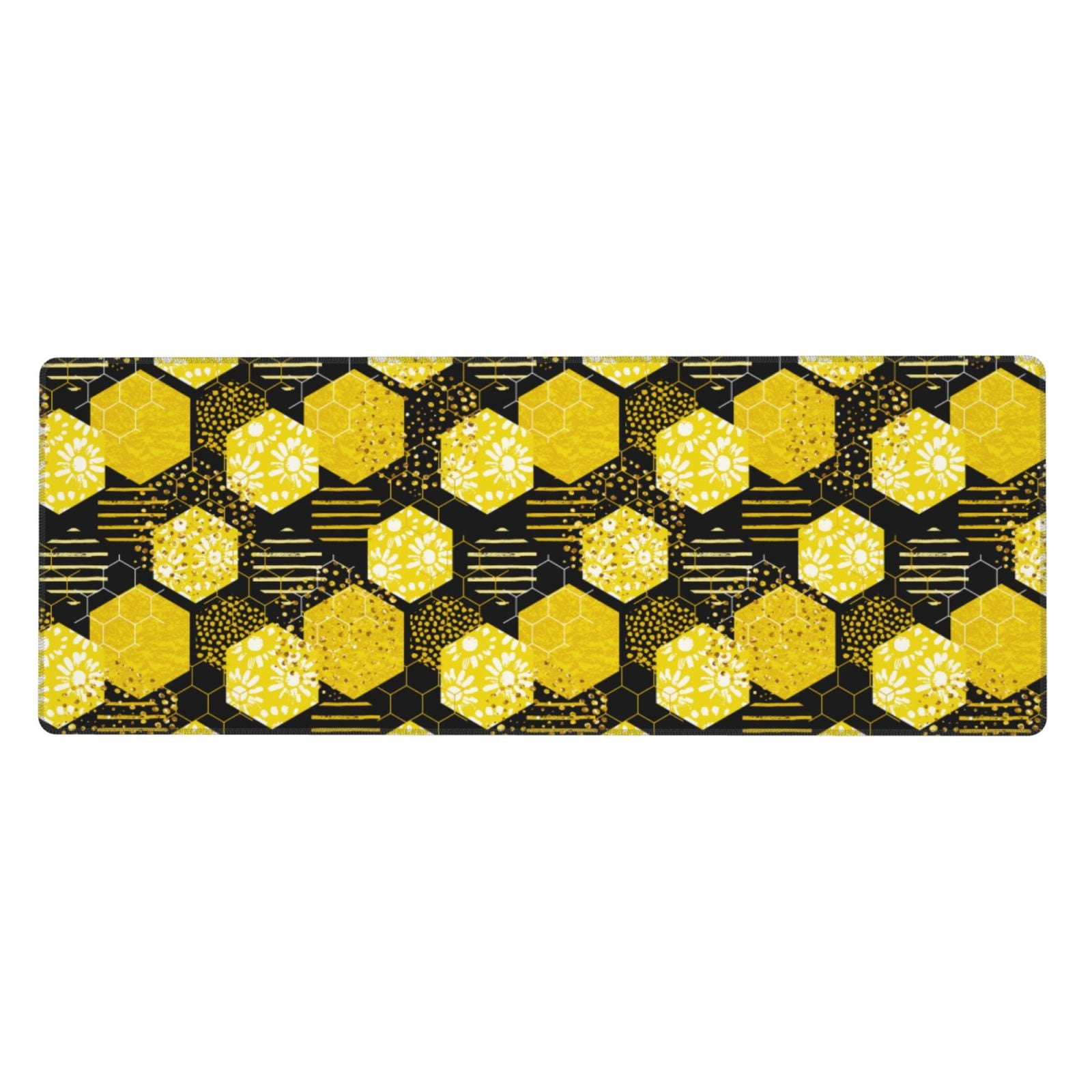Disketp Gaming Mouse Pad Geometric Pattern With Bee Pattern Large Mouse ...