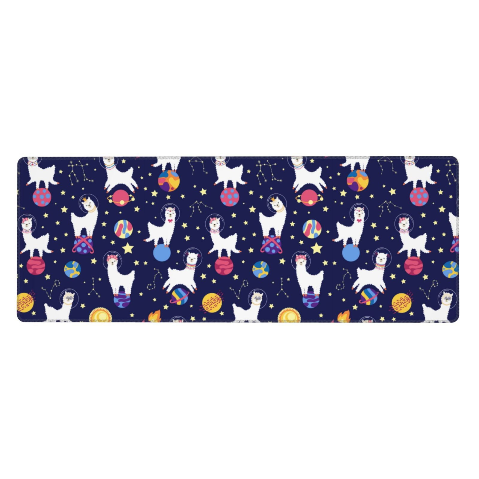 Disketp Gaming Mouse Pad Lama In Space Pattern Large Mouse Mat Long ...