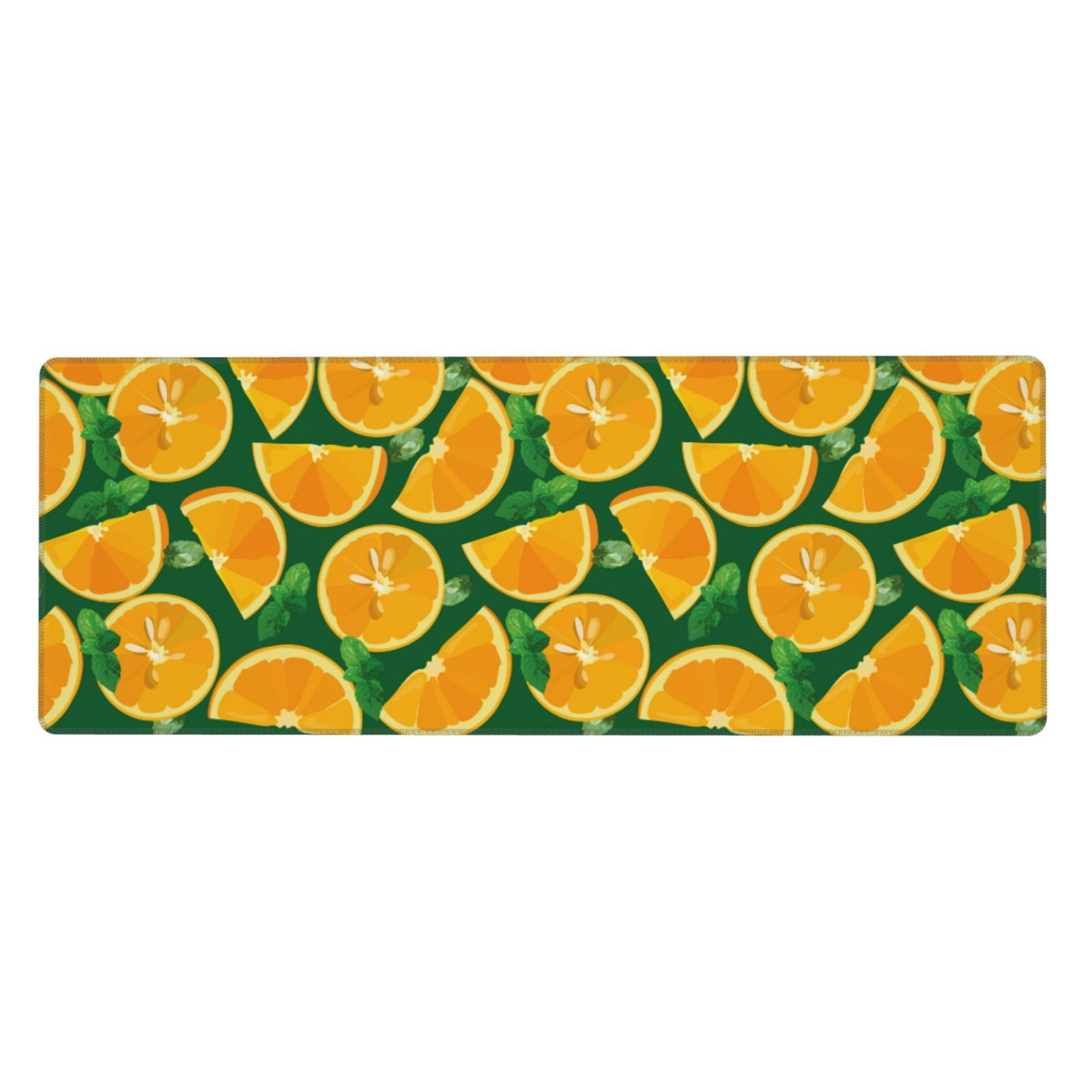 Disketp Gaming Mouse Pad Orange Pattern Large Mouse Mat Long Extended ...