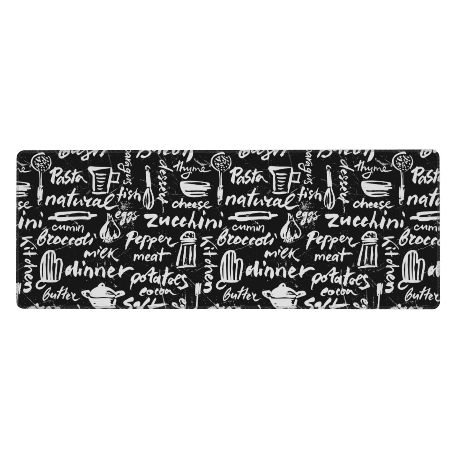 Disketp Gaming Mouse Pad Pasta Bacon Pattern Large Mouse Mat Long ...